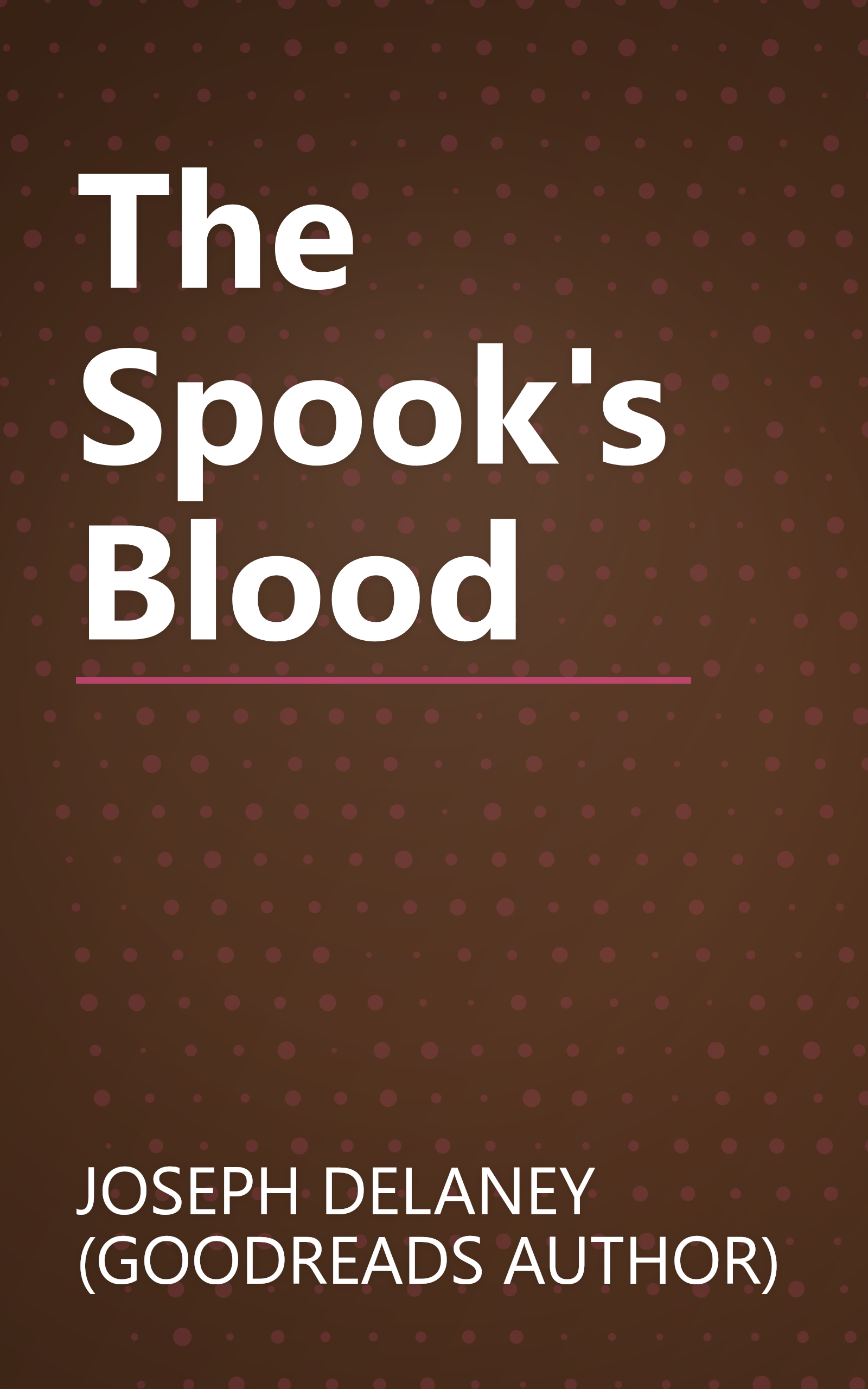 The Spook's Blood book cover