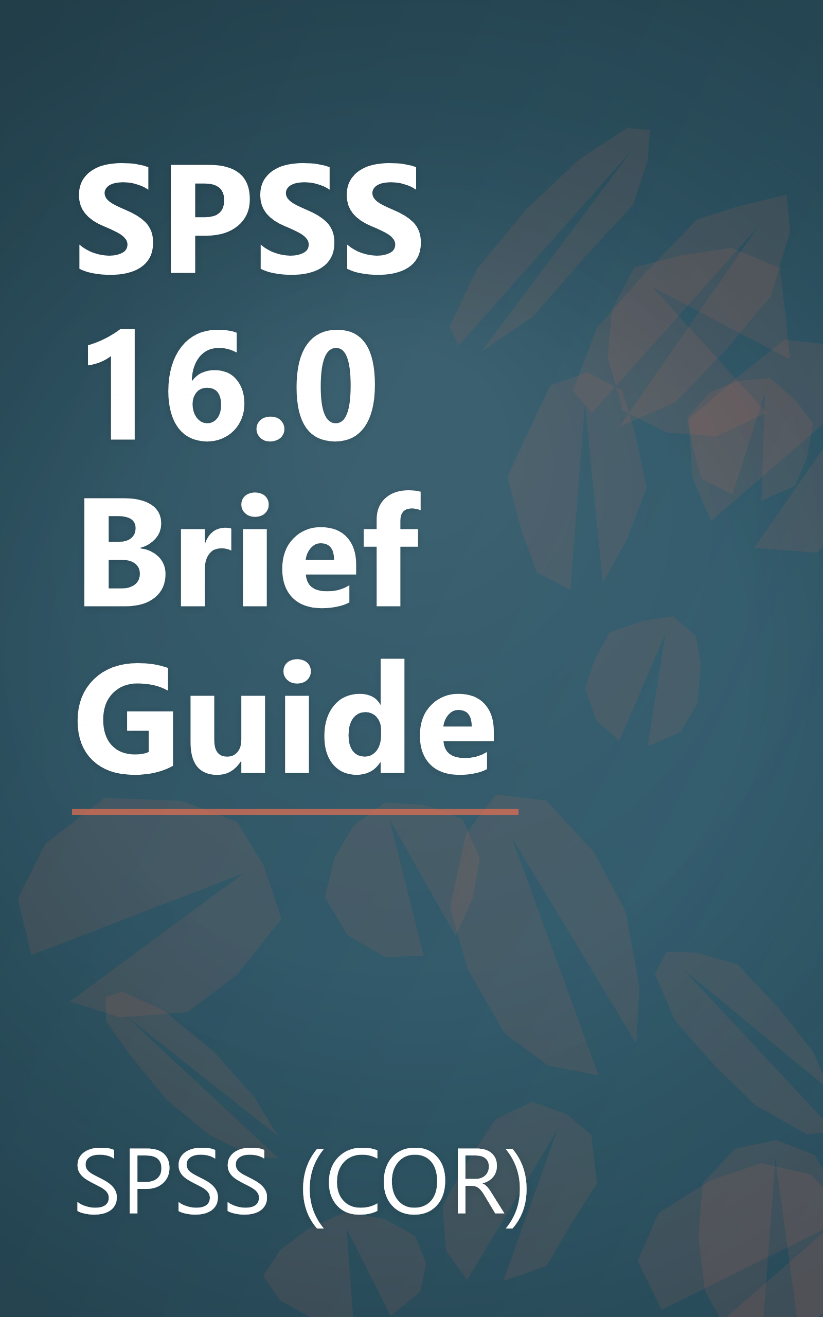 SPSS 16.0 Brief Guide book cover