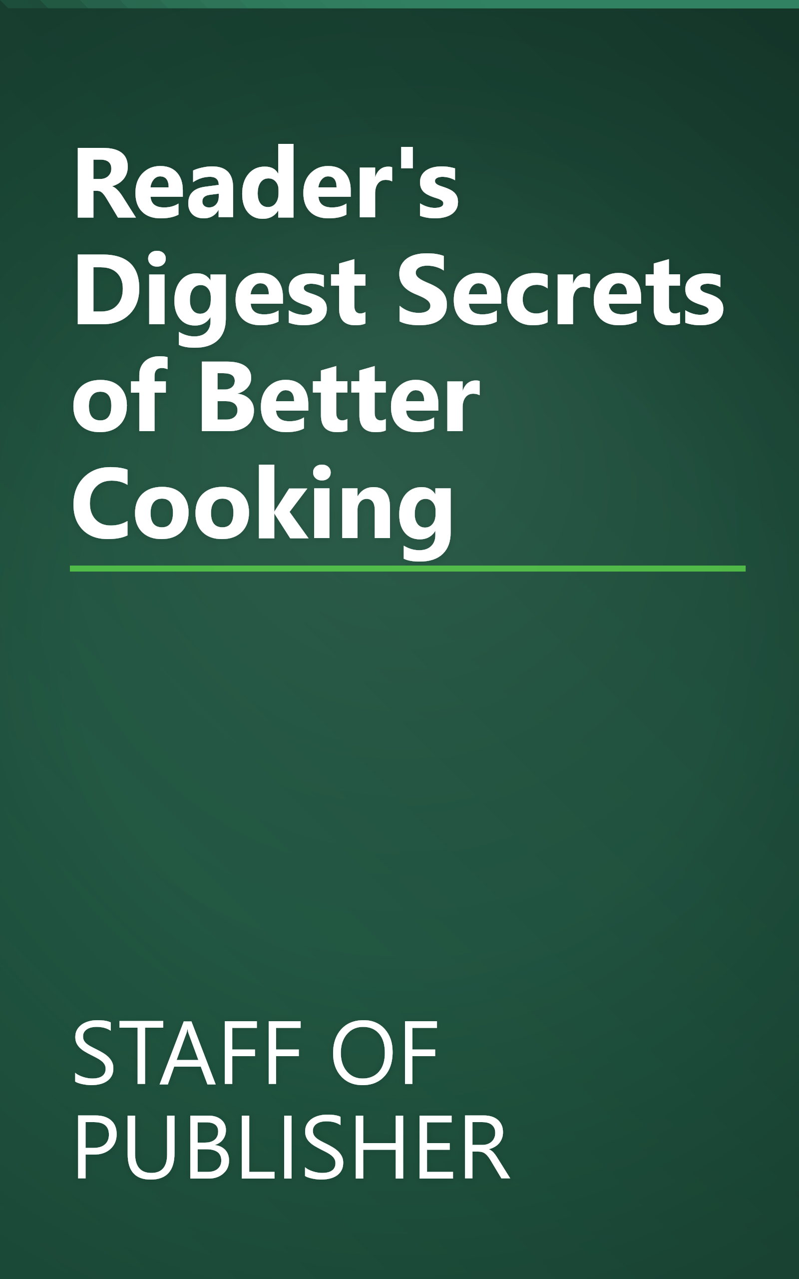 Reader's Digest Secrets of Better Cooking book cover