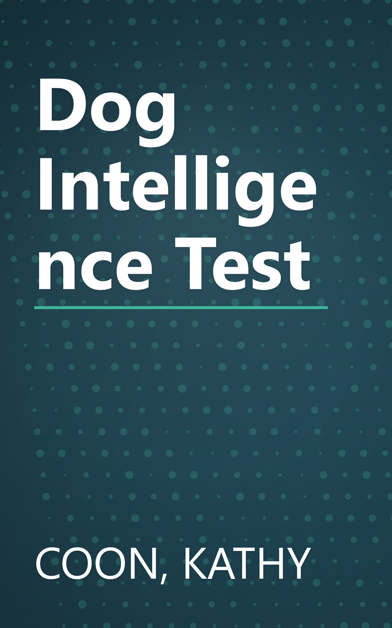 Dog Intelligence Test book cover