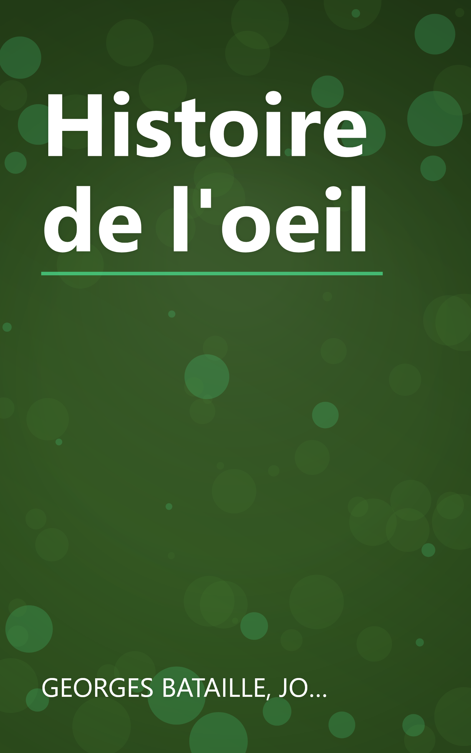 Histoire de l'oeil book cover