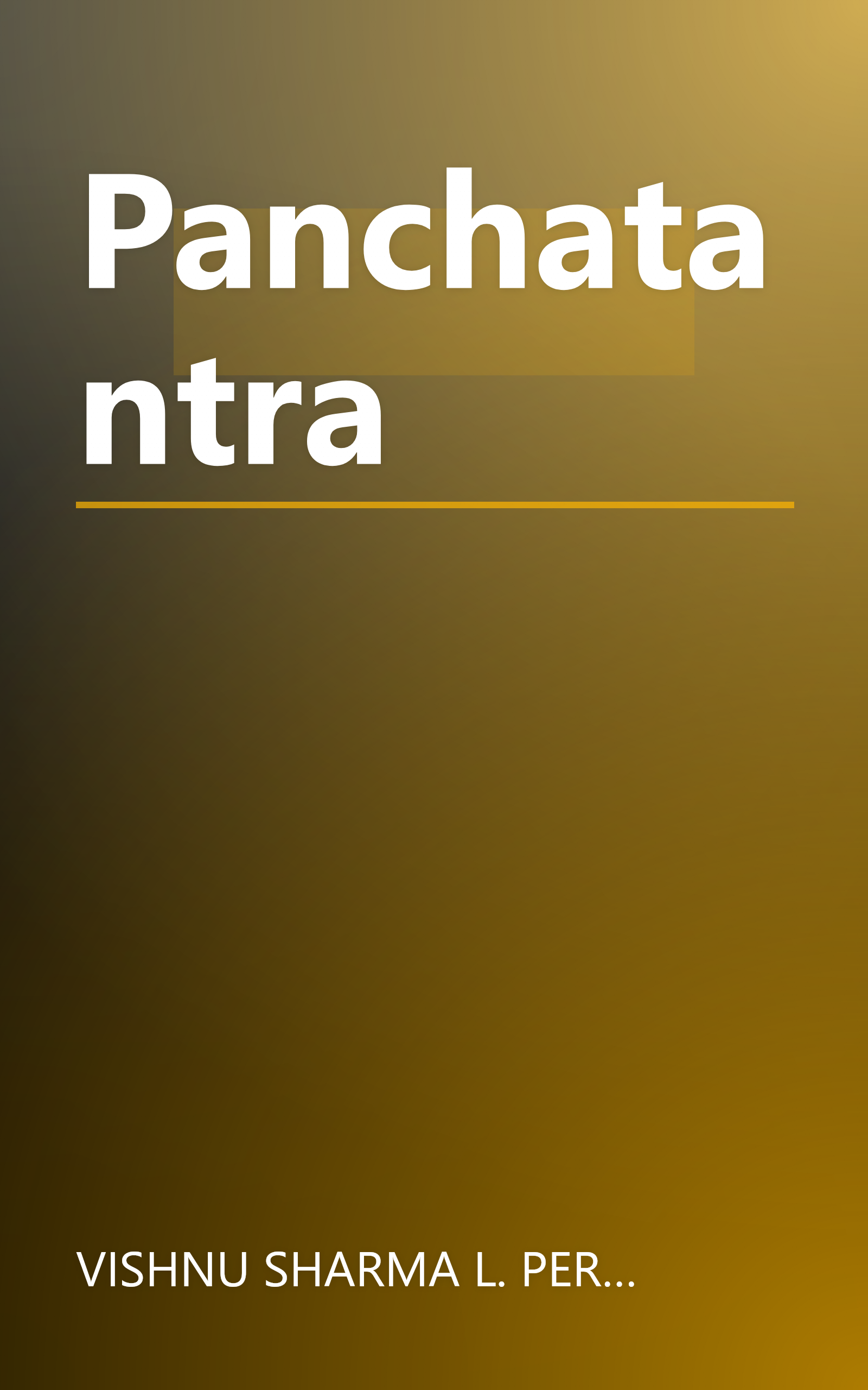 Panchatantra book cover