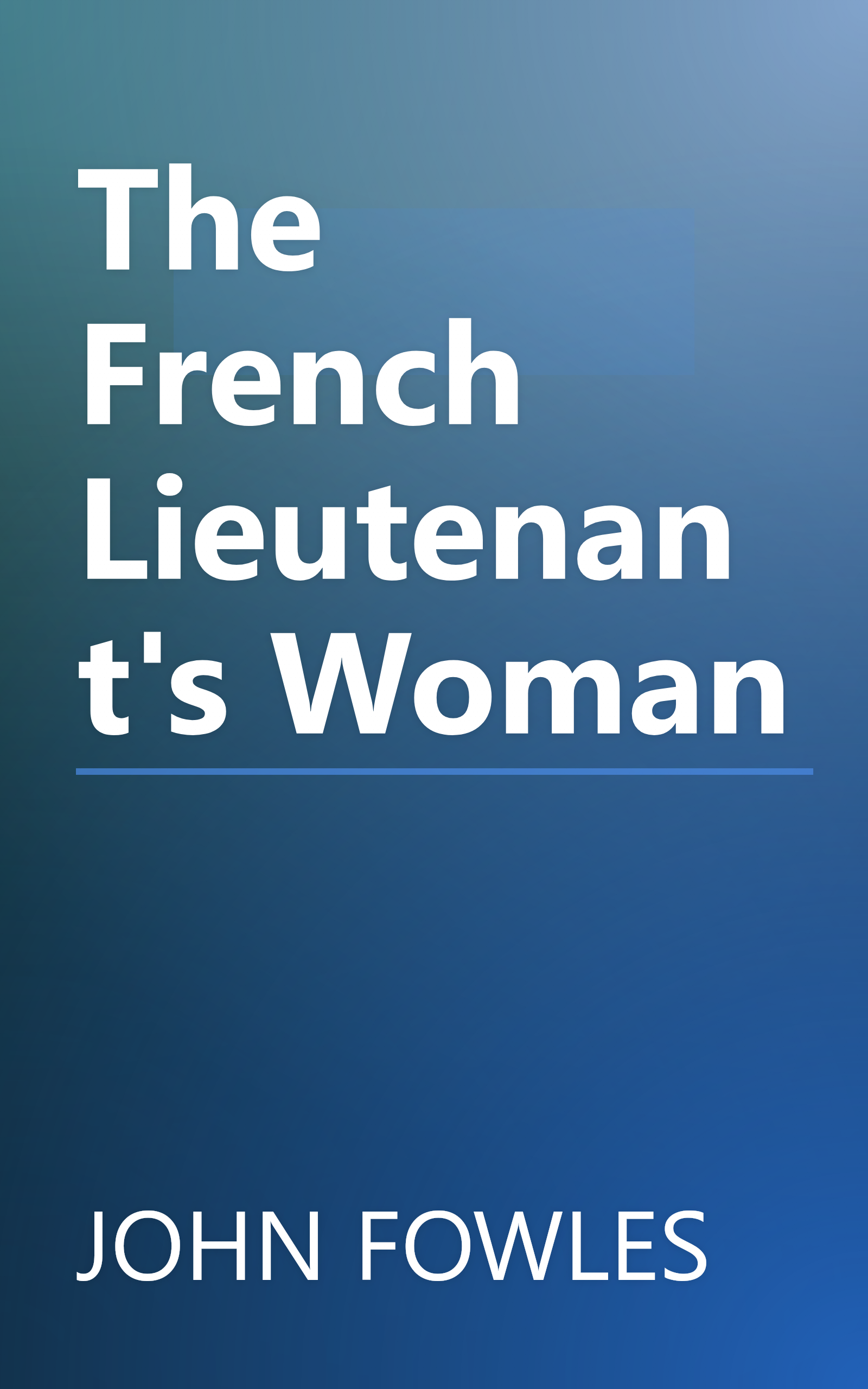 The French Lieutenant's Woman book cover