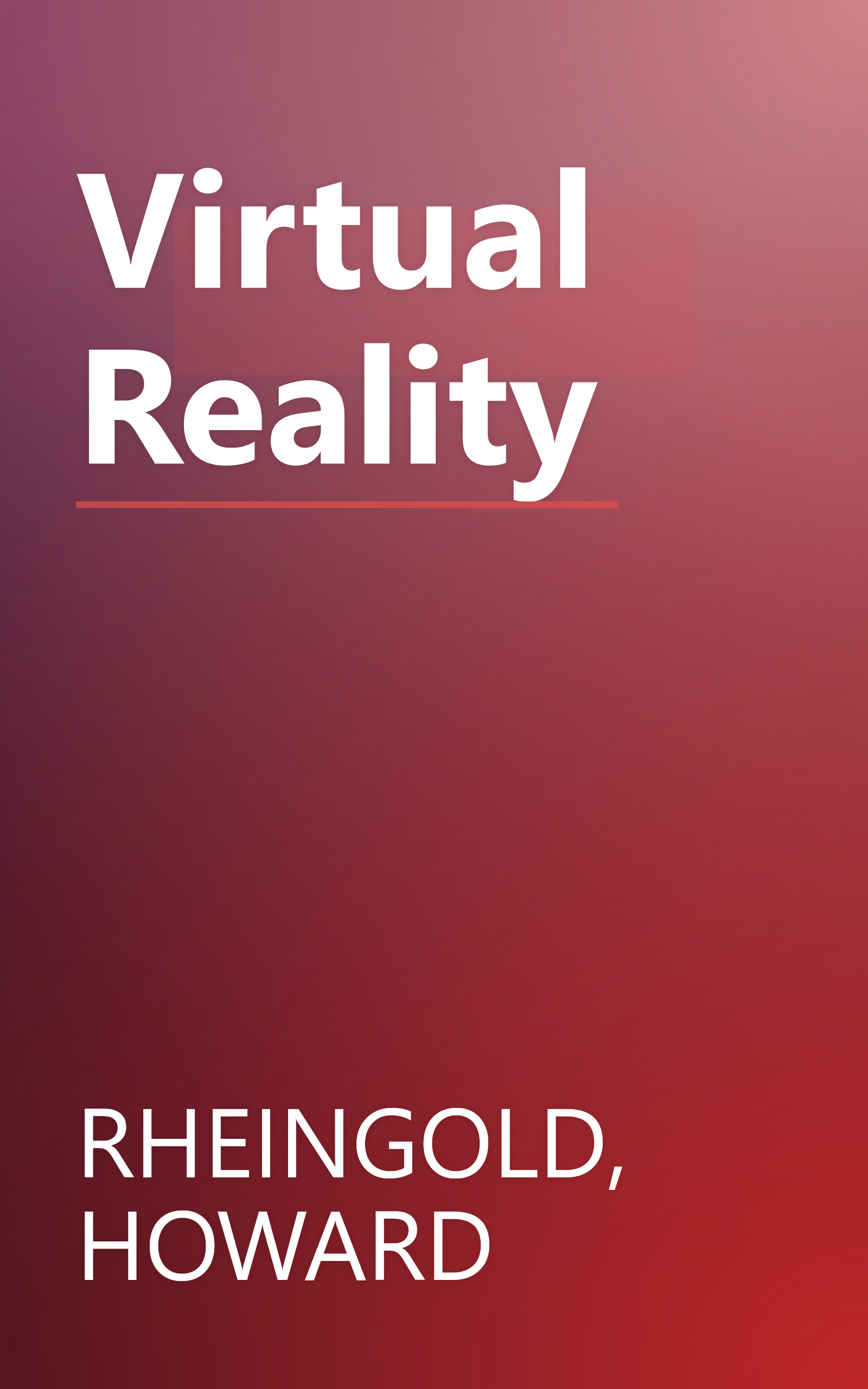 Virtual Reality book cover
