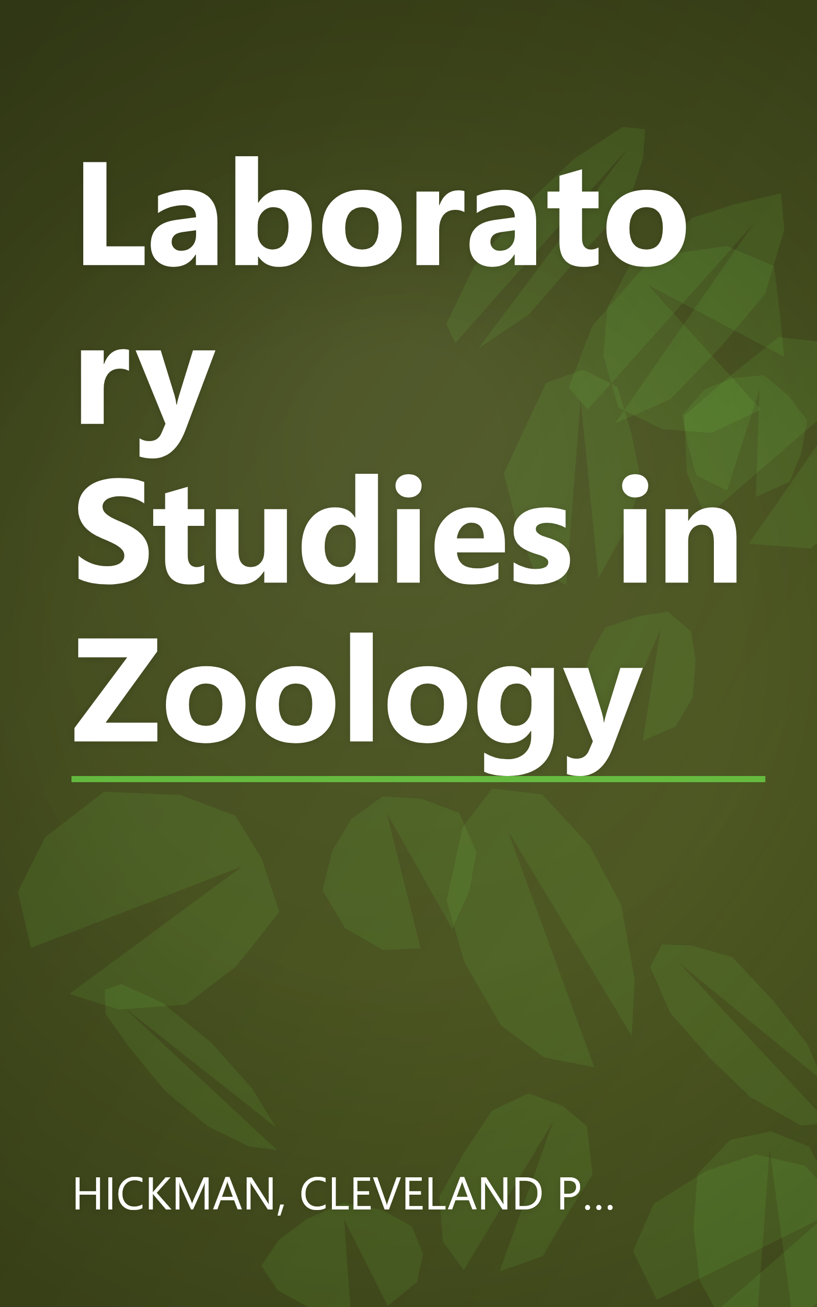 Laboratory Studies in Zoology book cover