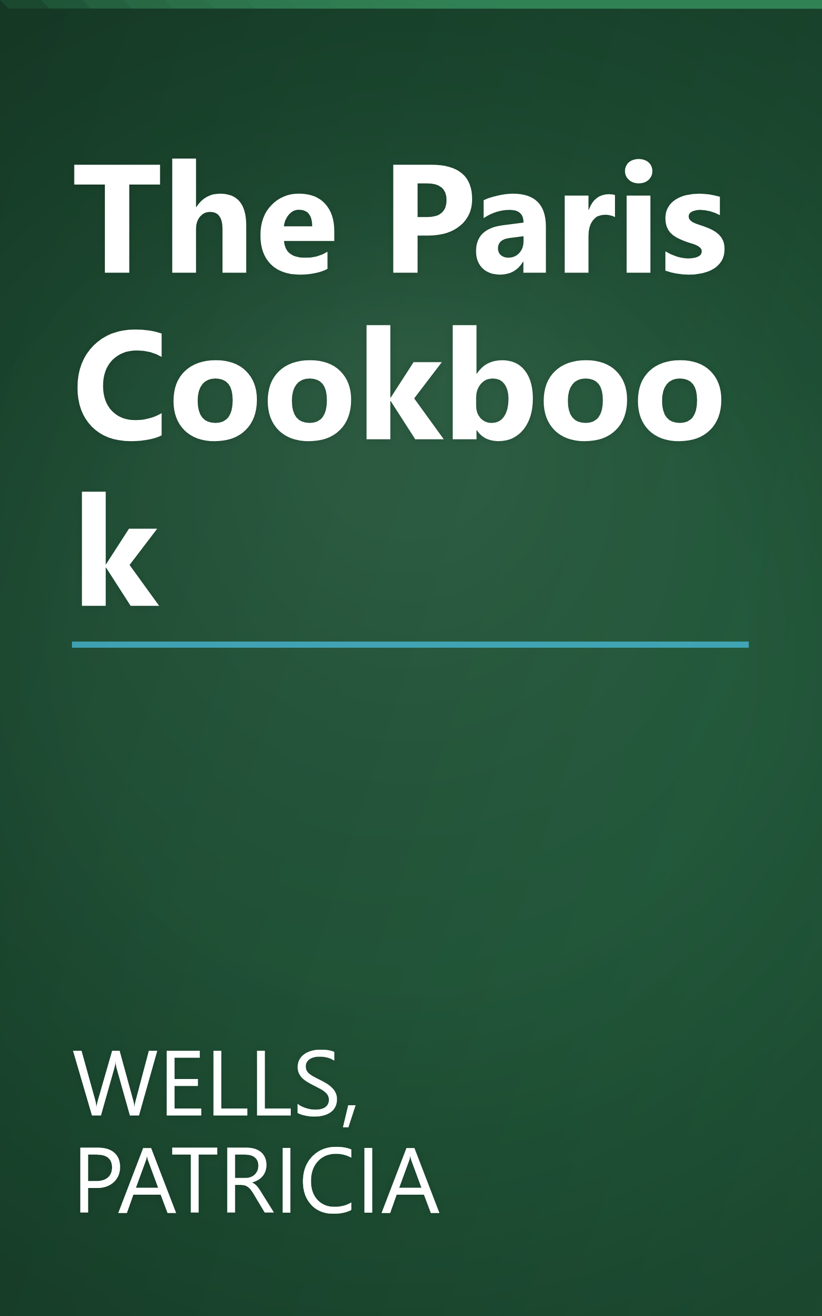 The Paris Cookbook book cover
