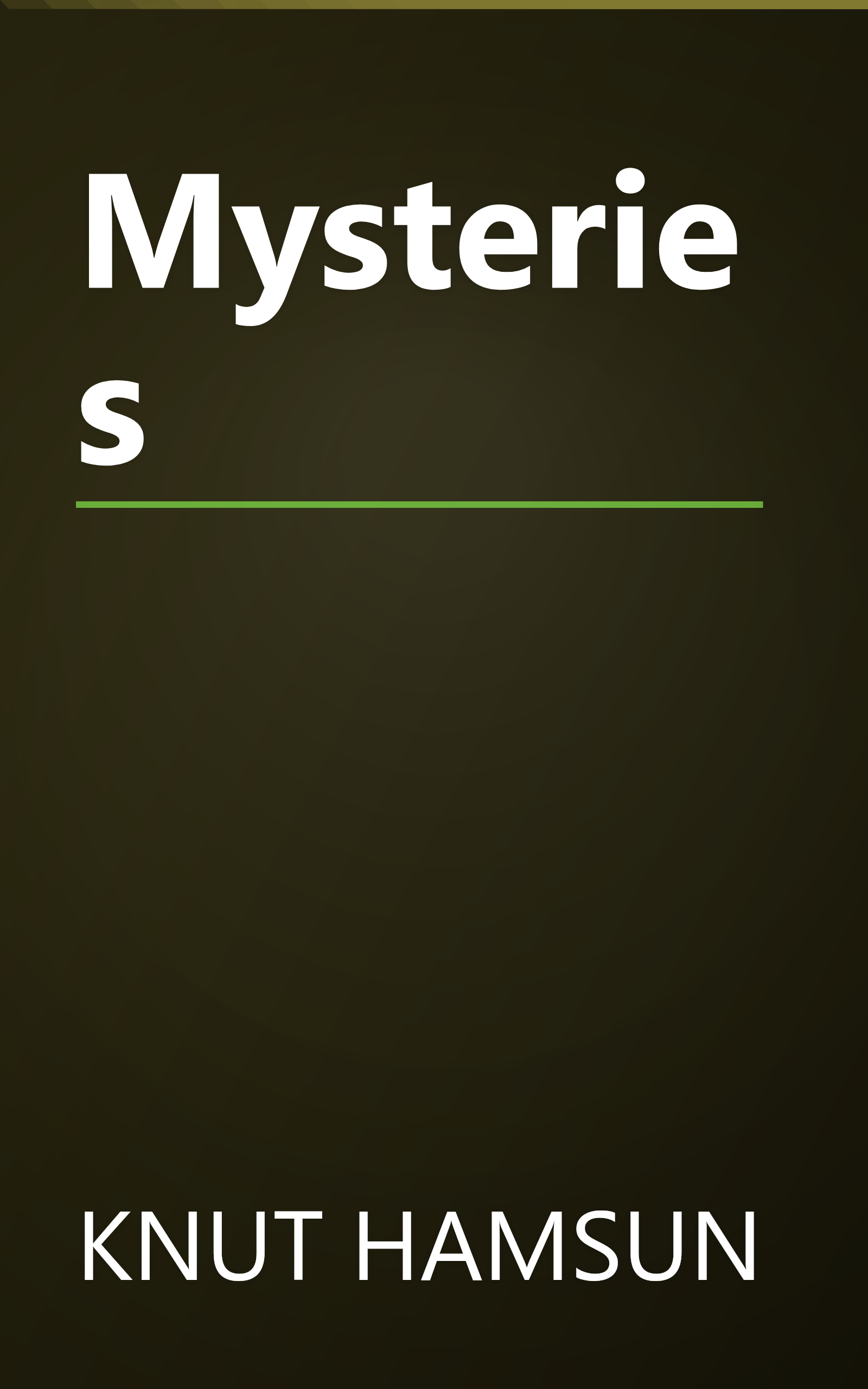 Mysteries book cover