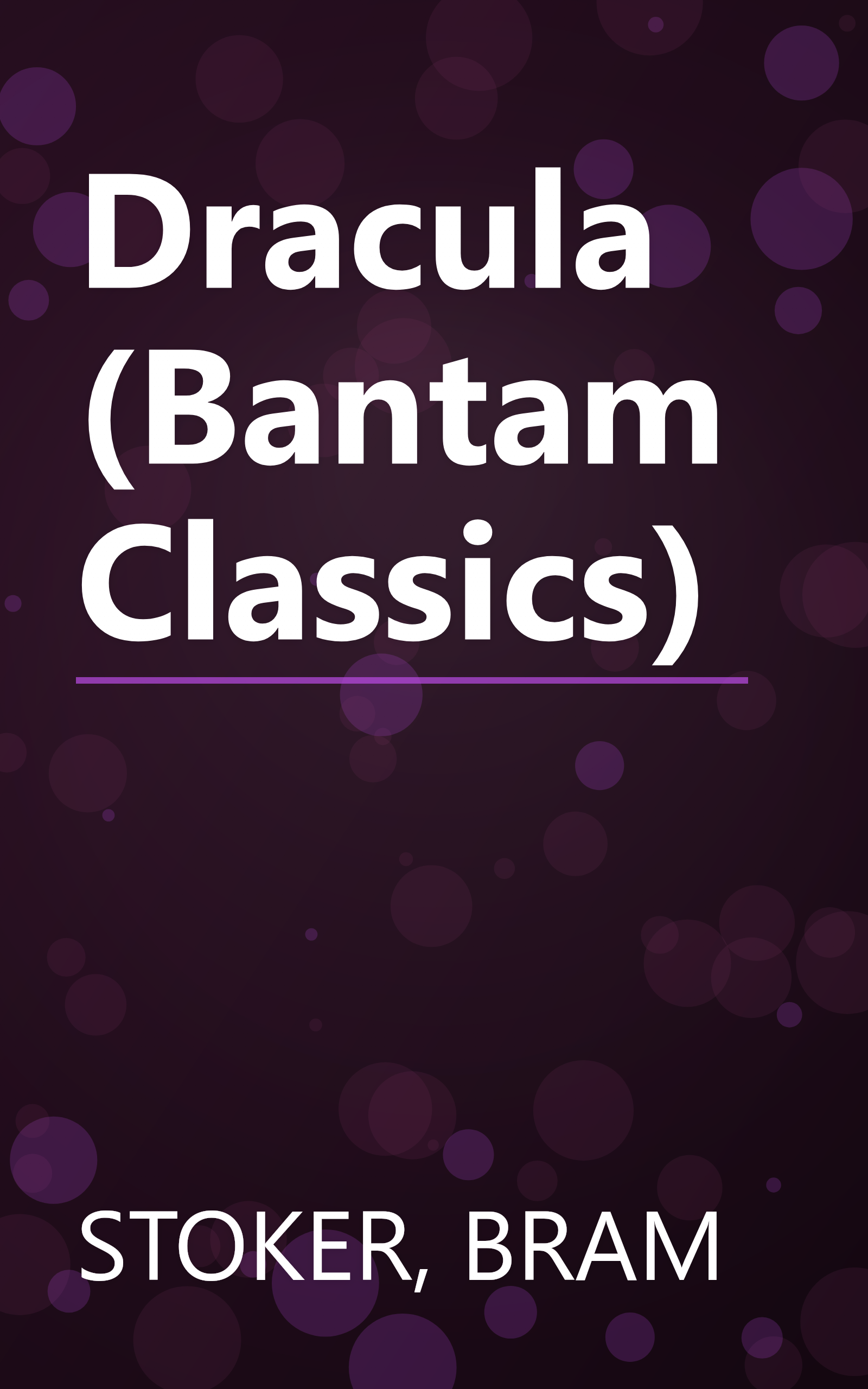 Dracula (Bantam Classics) book cover
