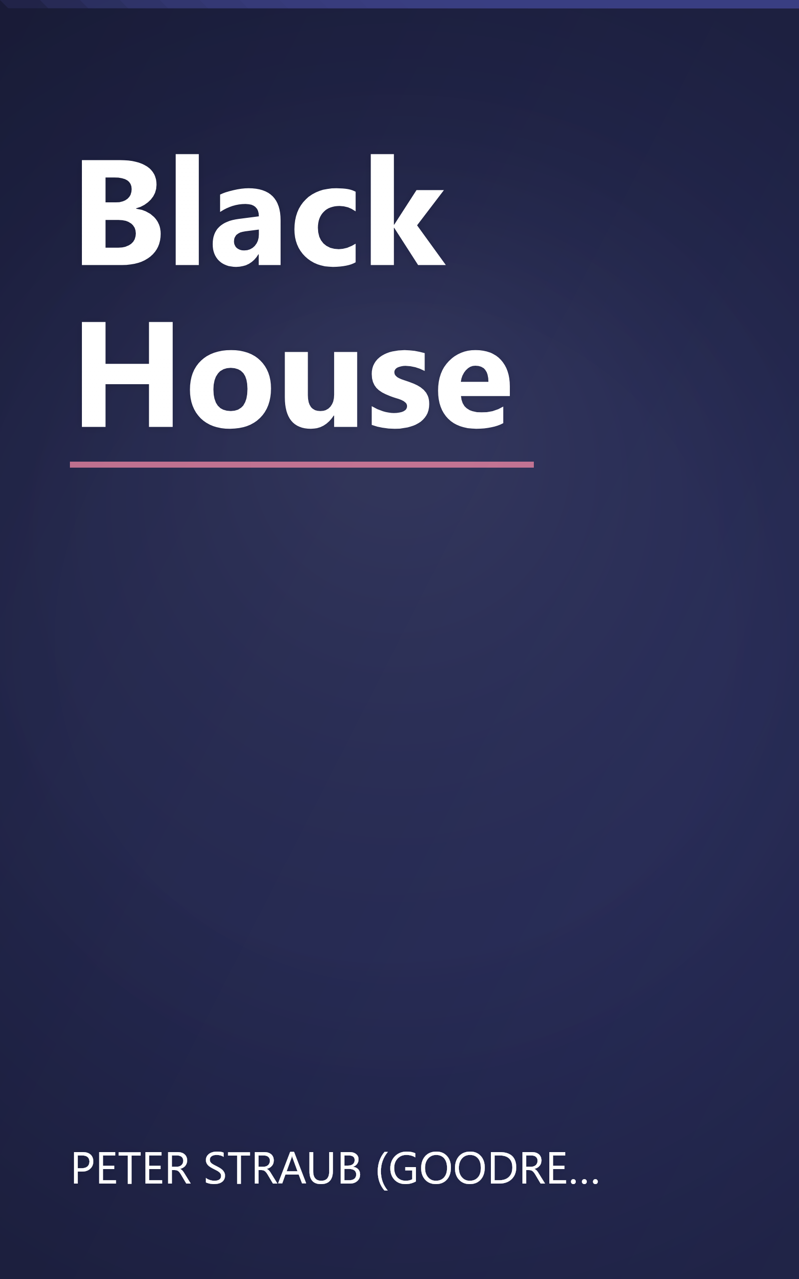Black House book cover