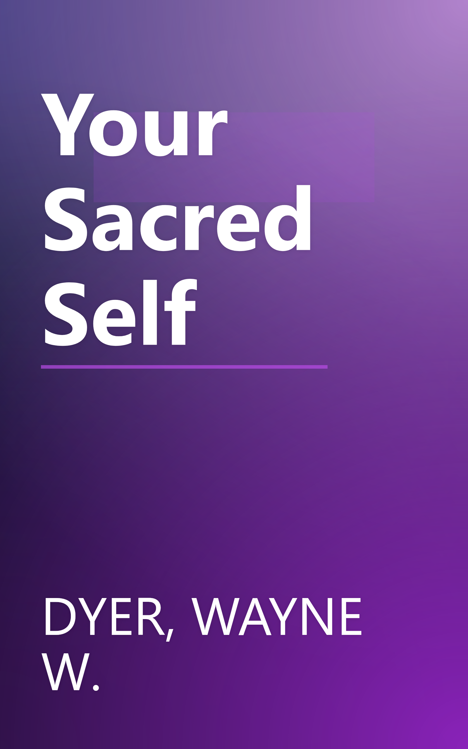 Your Sacred Self book cover
