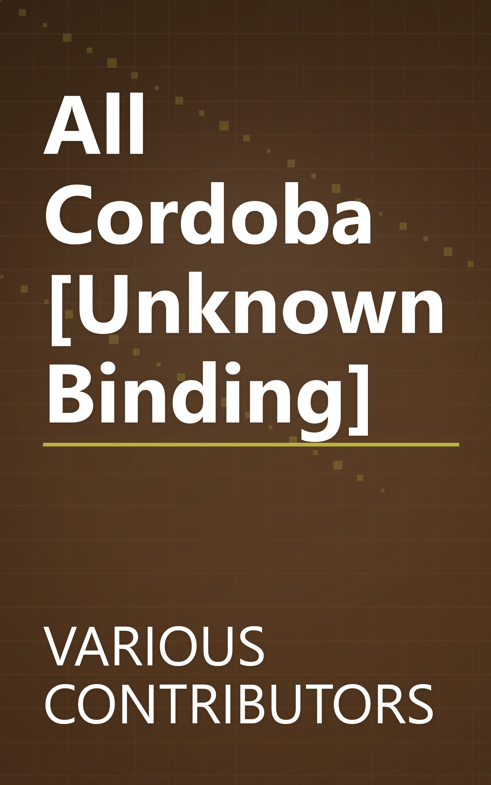 All Cordoba [Unknown Binding] book cover