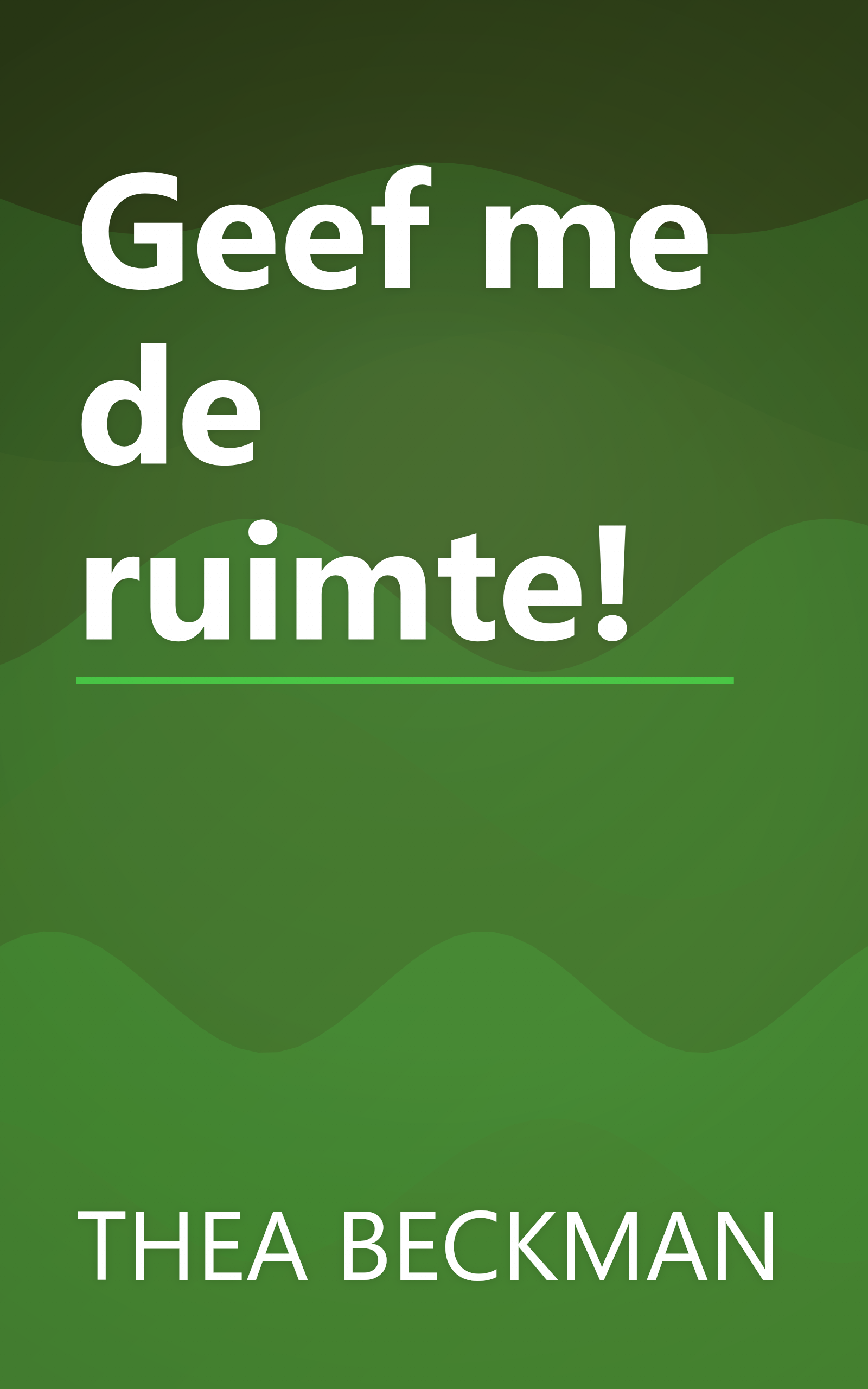 Geef me de ruimte! book cover