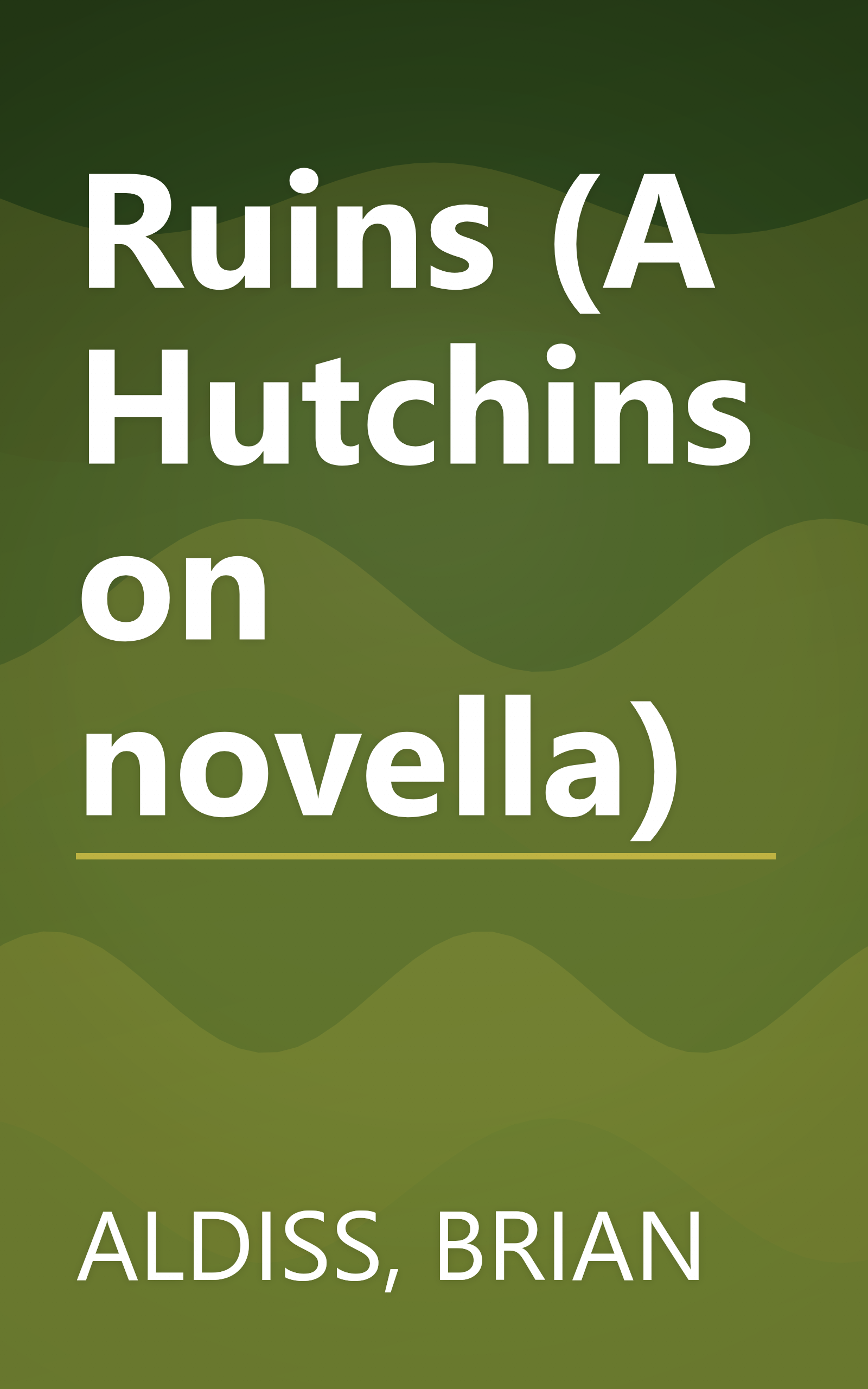 Ruins (A Hutchinson novella) book cover