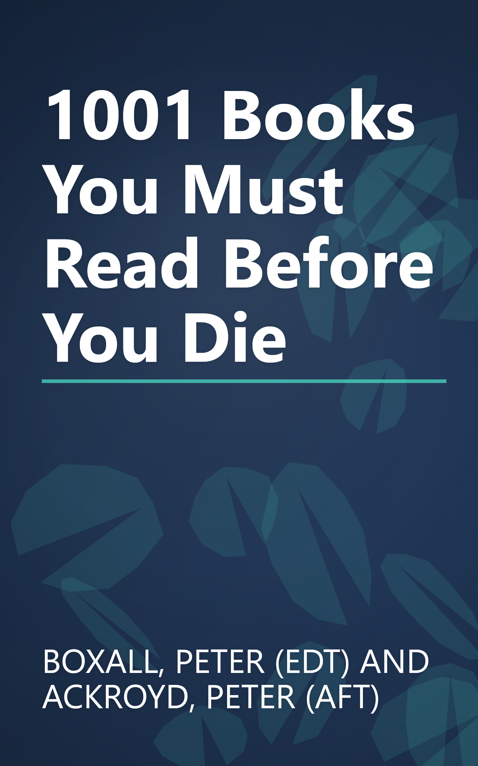 1001 Books You Must Read Before You Die book cover