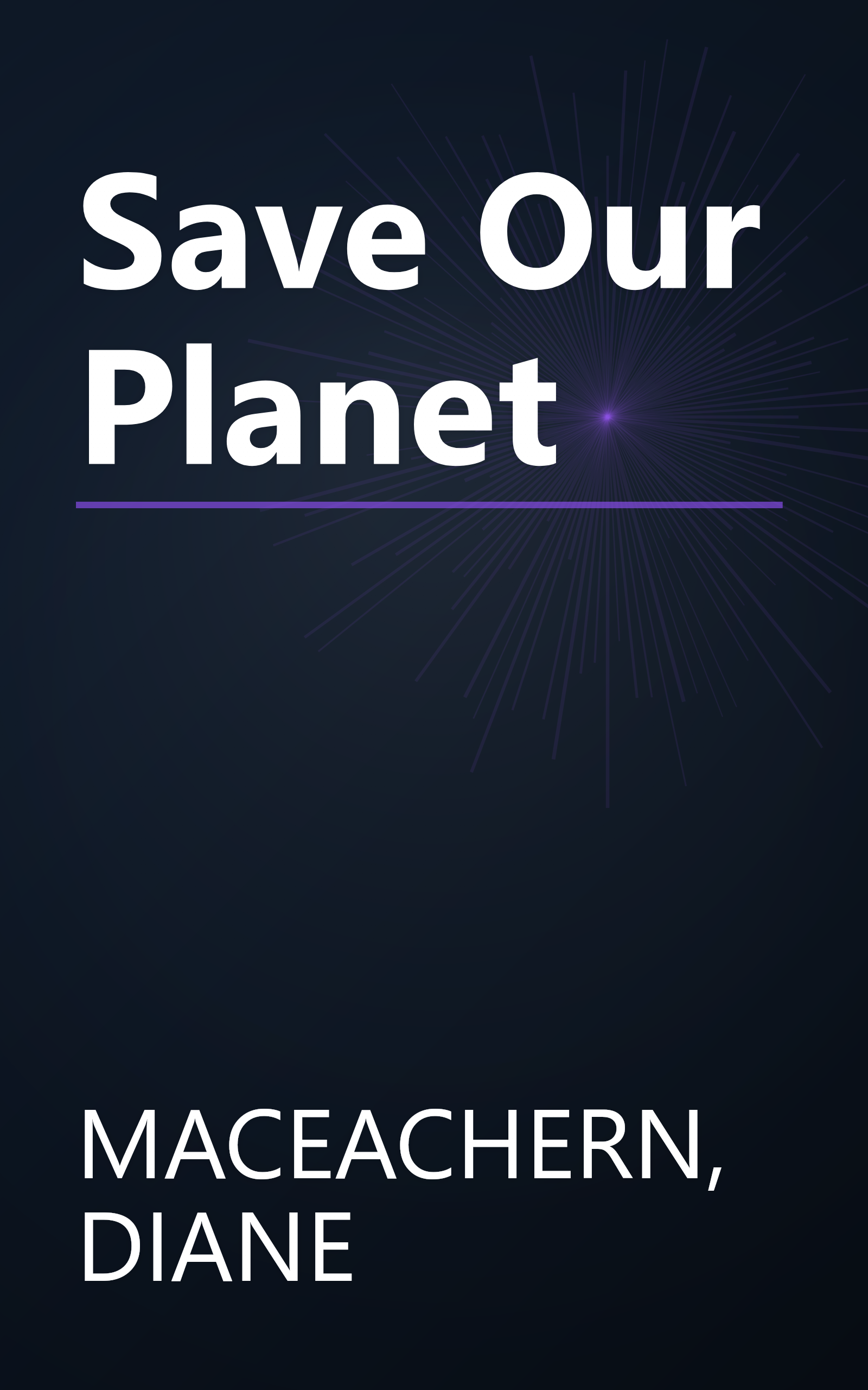 Save Our Planet book cover