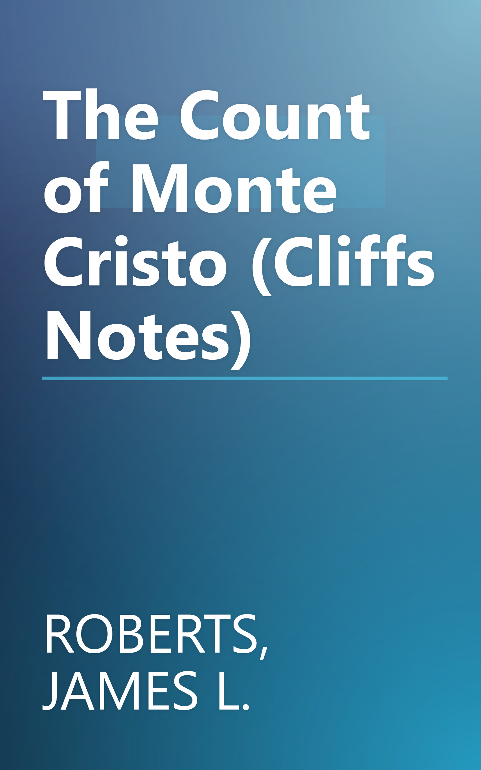 The Count of Monte Cristo (Cliffs Notes) book cover