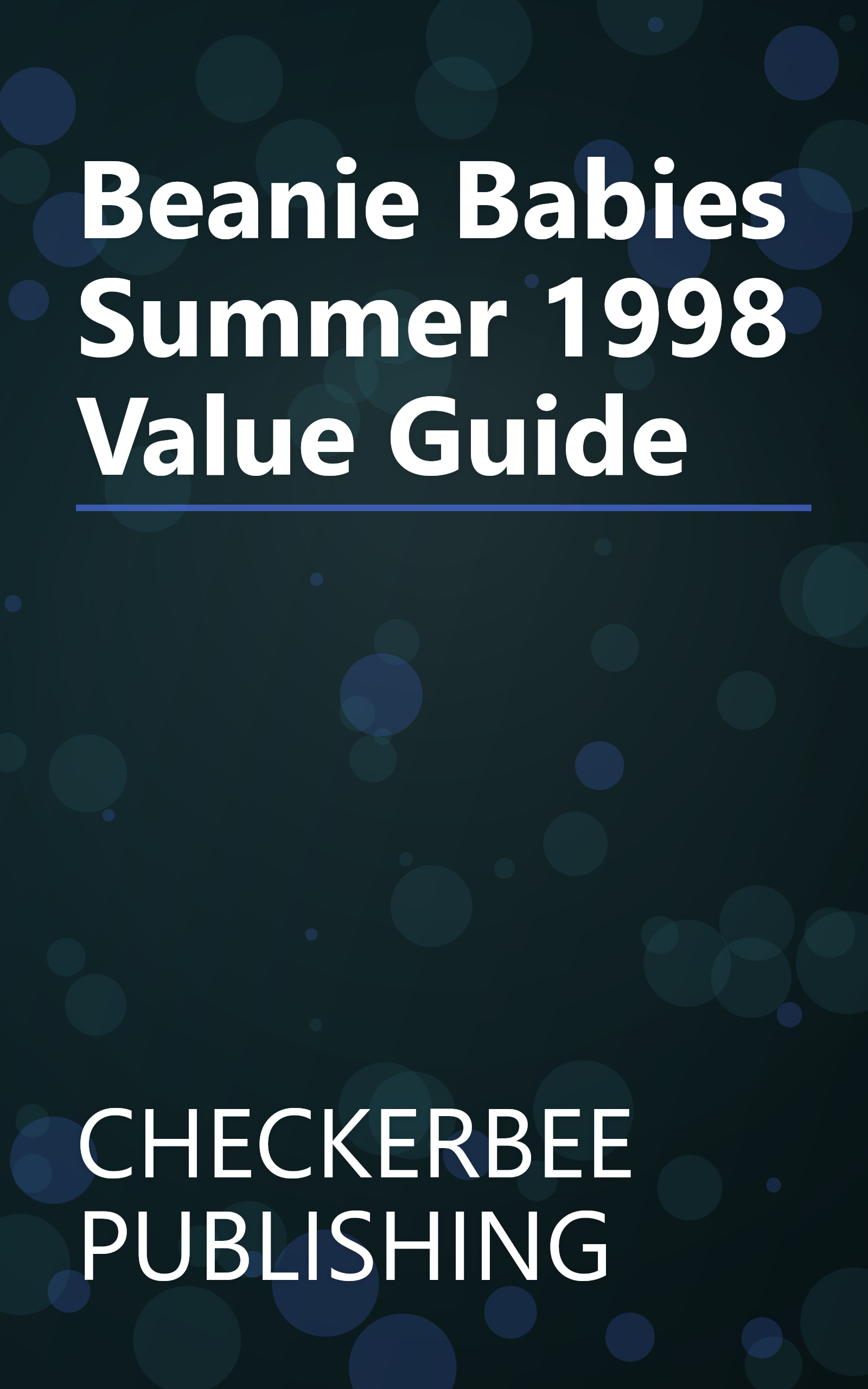 Beanie Babies Summer 1998 Value Guide book cover