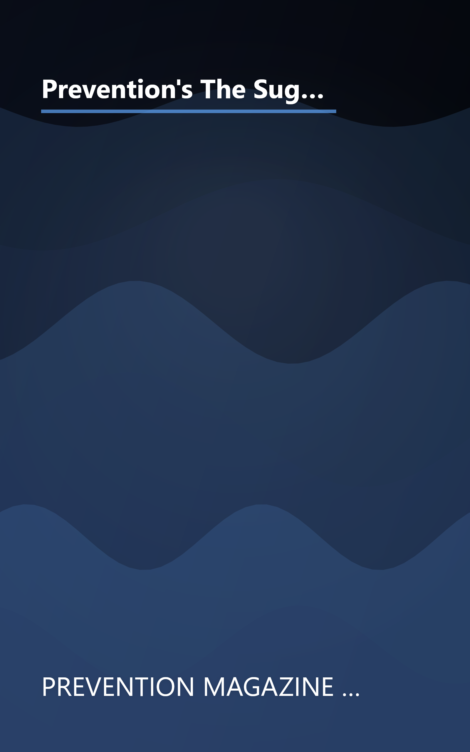 Prevention's The Sugar Solution: Balance Your Blood Sugar Naturally to Beat Disease, Lose Weight, Gain Energy, and Feel Great book cover