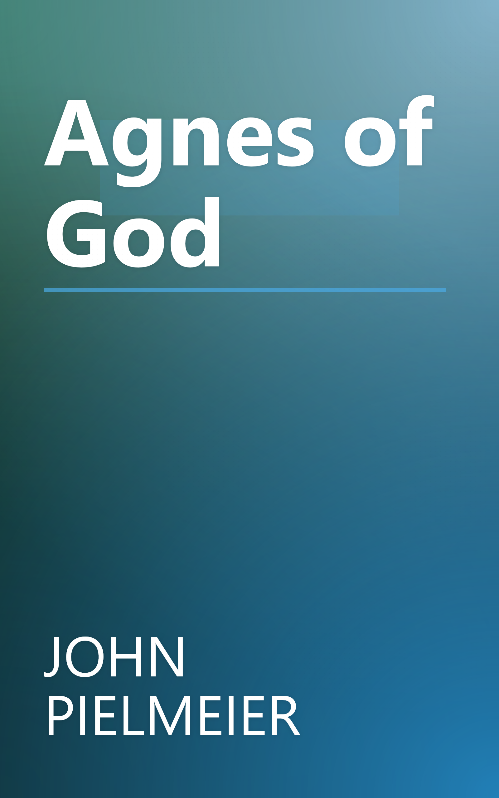 Agnes of God book cover