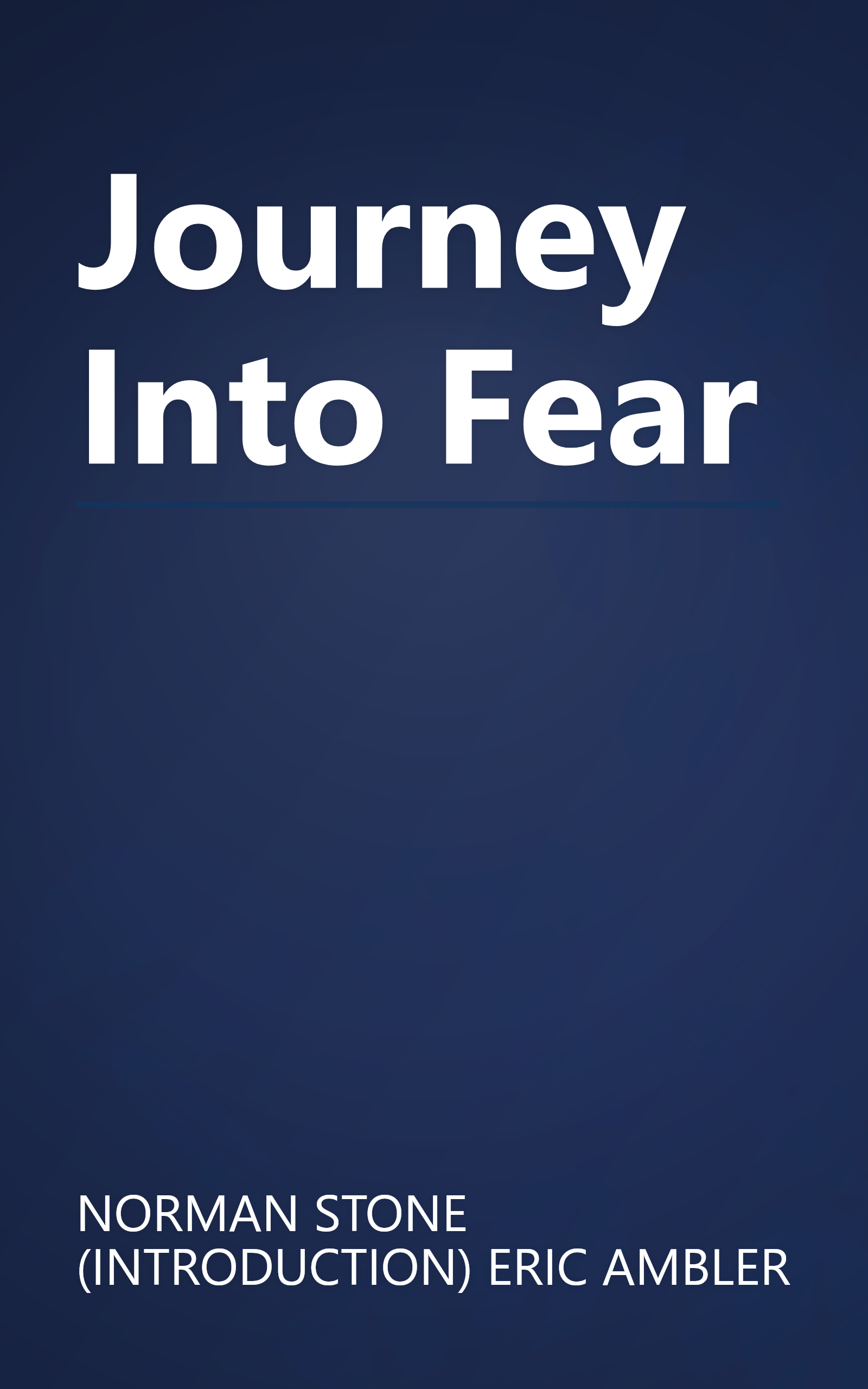 Journey Into Fear book cover