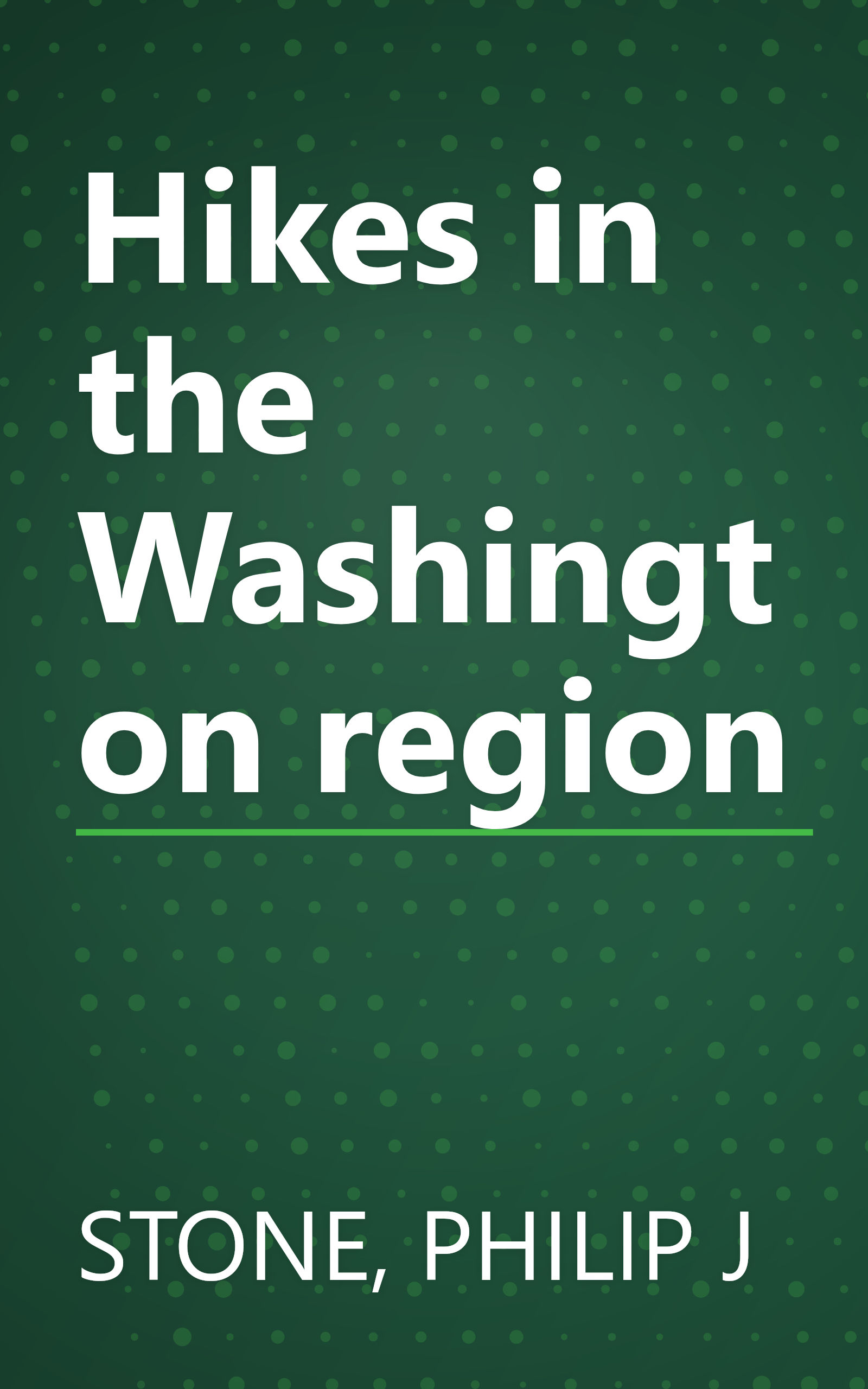Hikes in the Washington region book cover