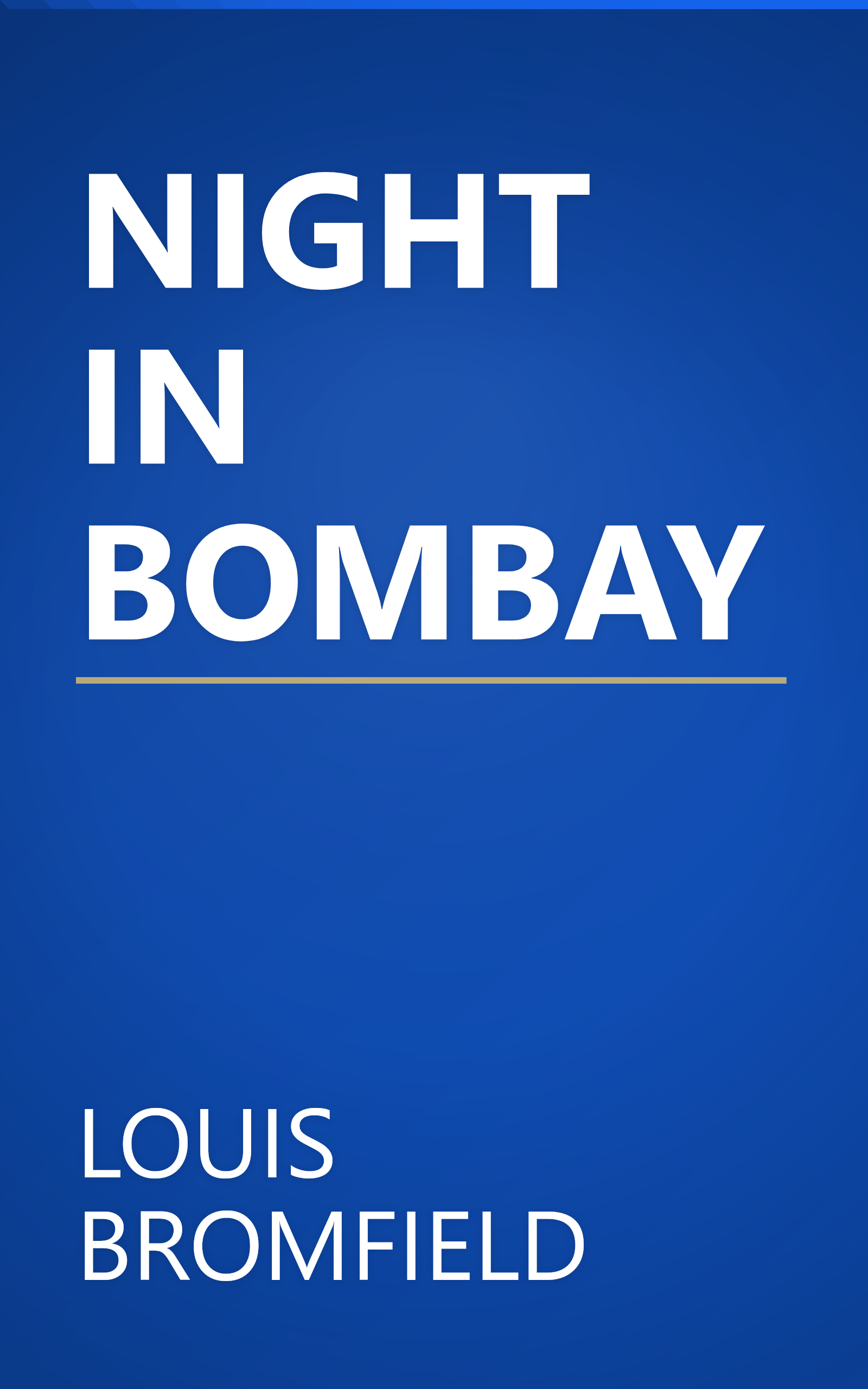 NIGHT IN BOMBAY book cover