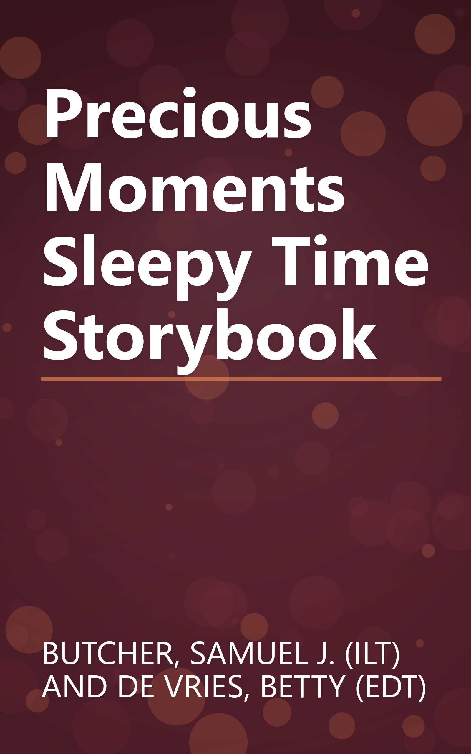 Precious Moments Sleepy Time Storybook book cover