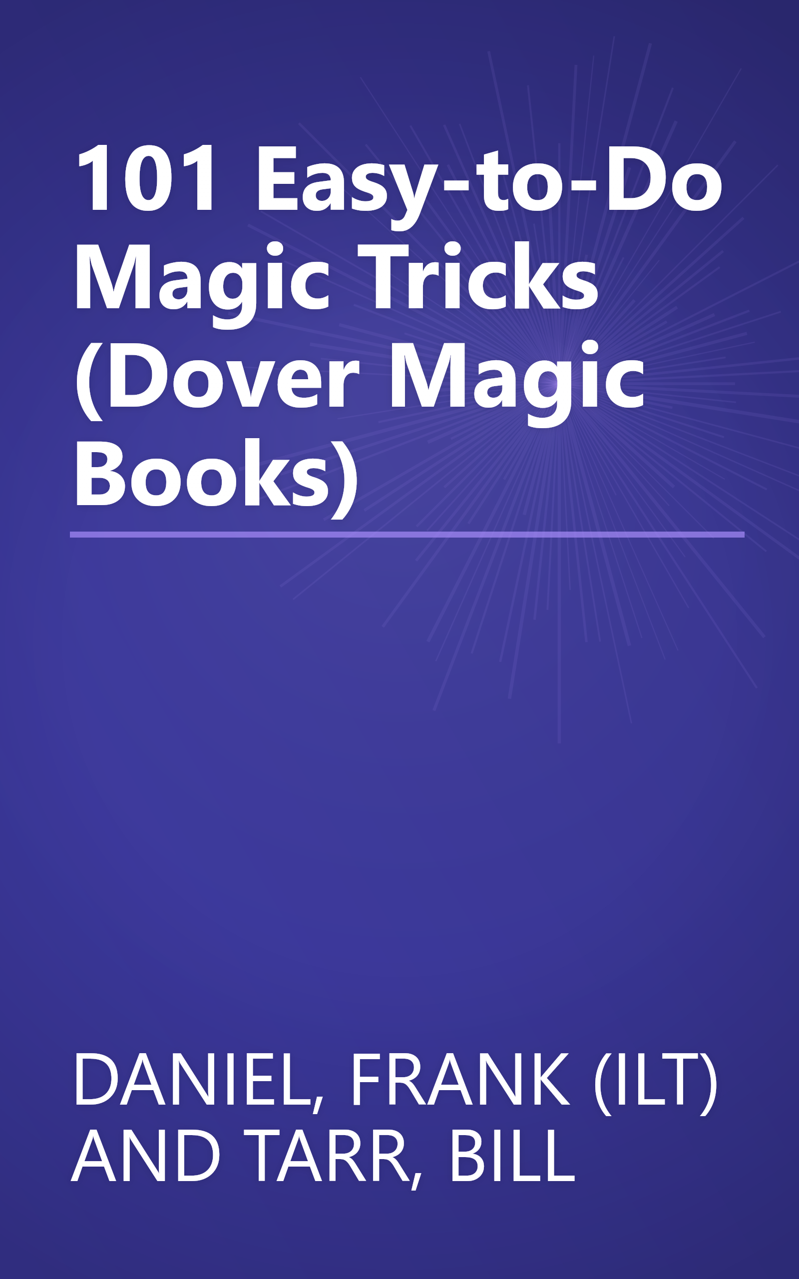 101 Easy-to-Do Magic Tricks (Dover Magic Books) book cover