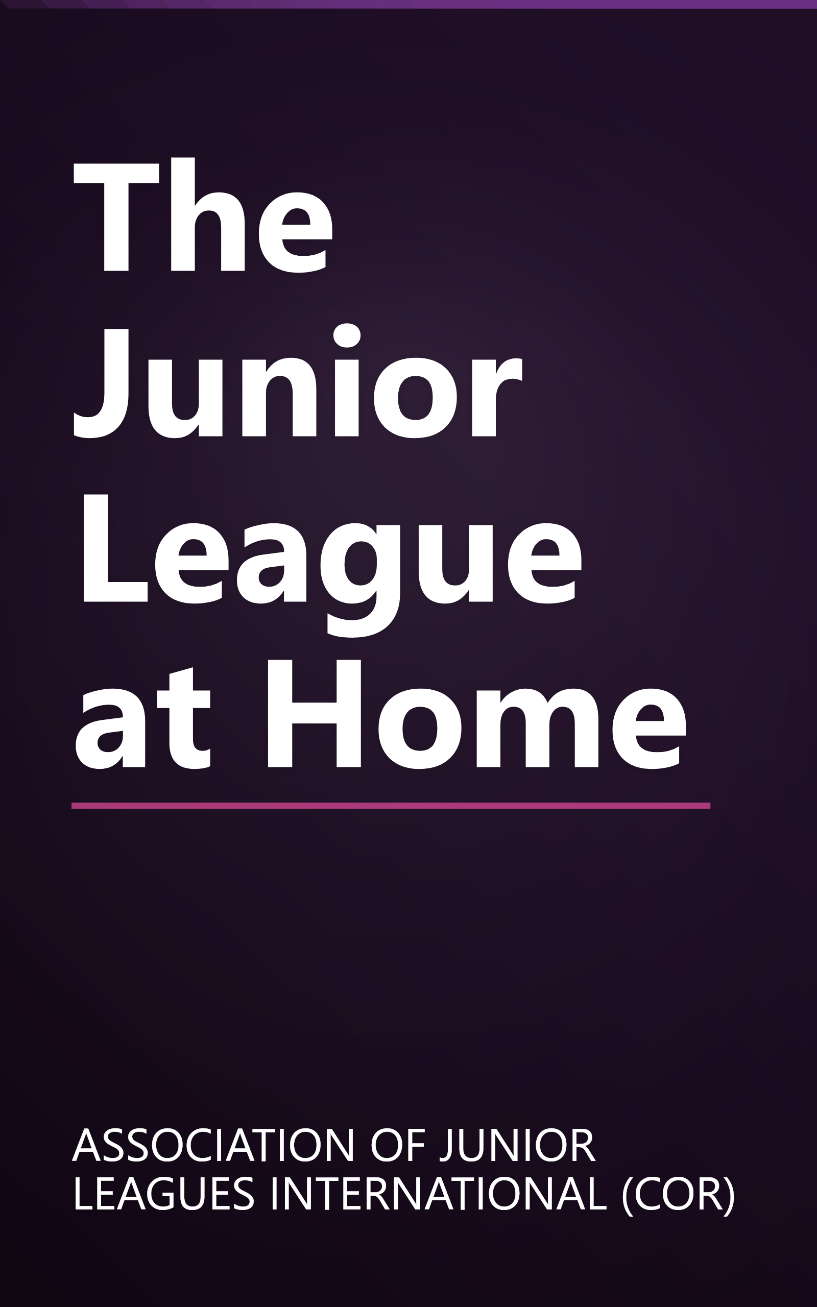 The Junior League at Home book cover