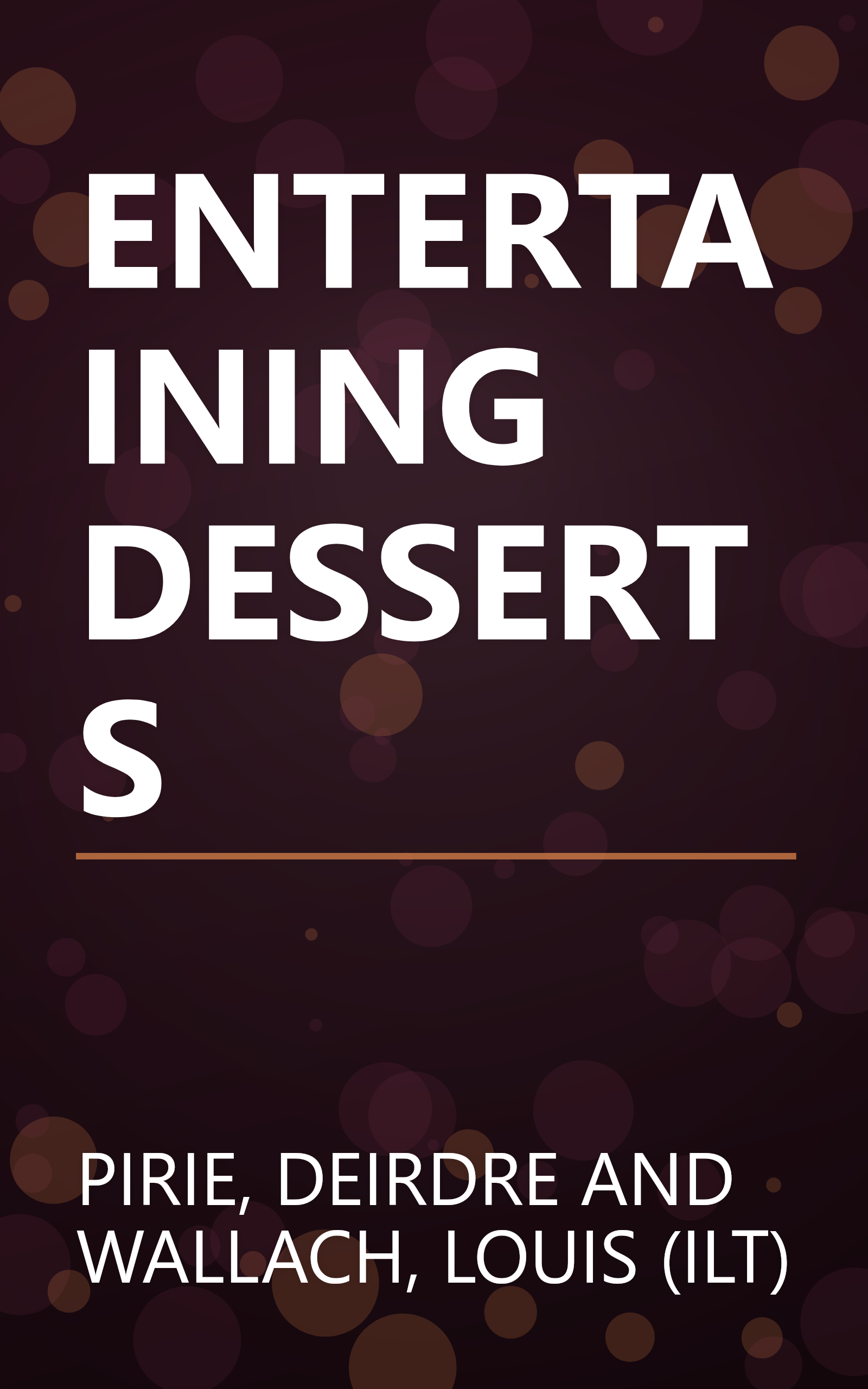 ENTERTAINING DESSERTS book cover