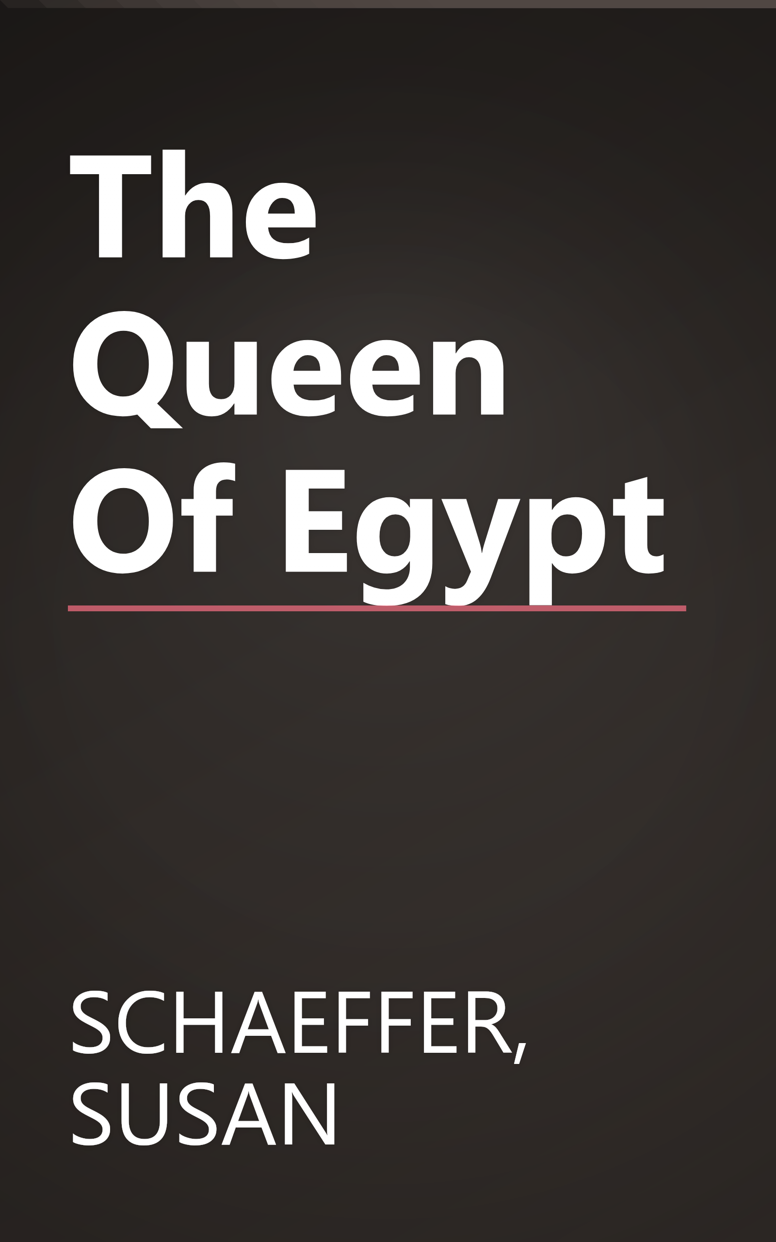 The Queen Of Egypt book cover