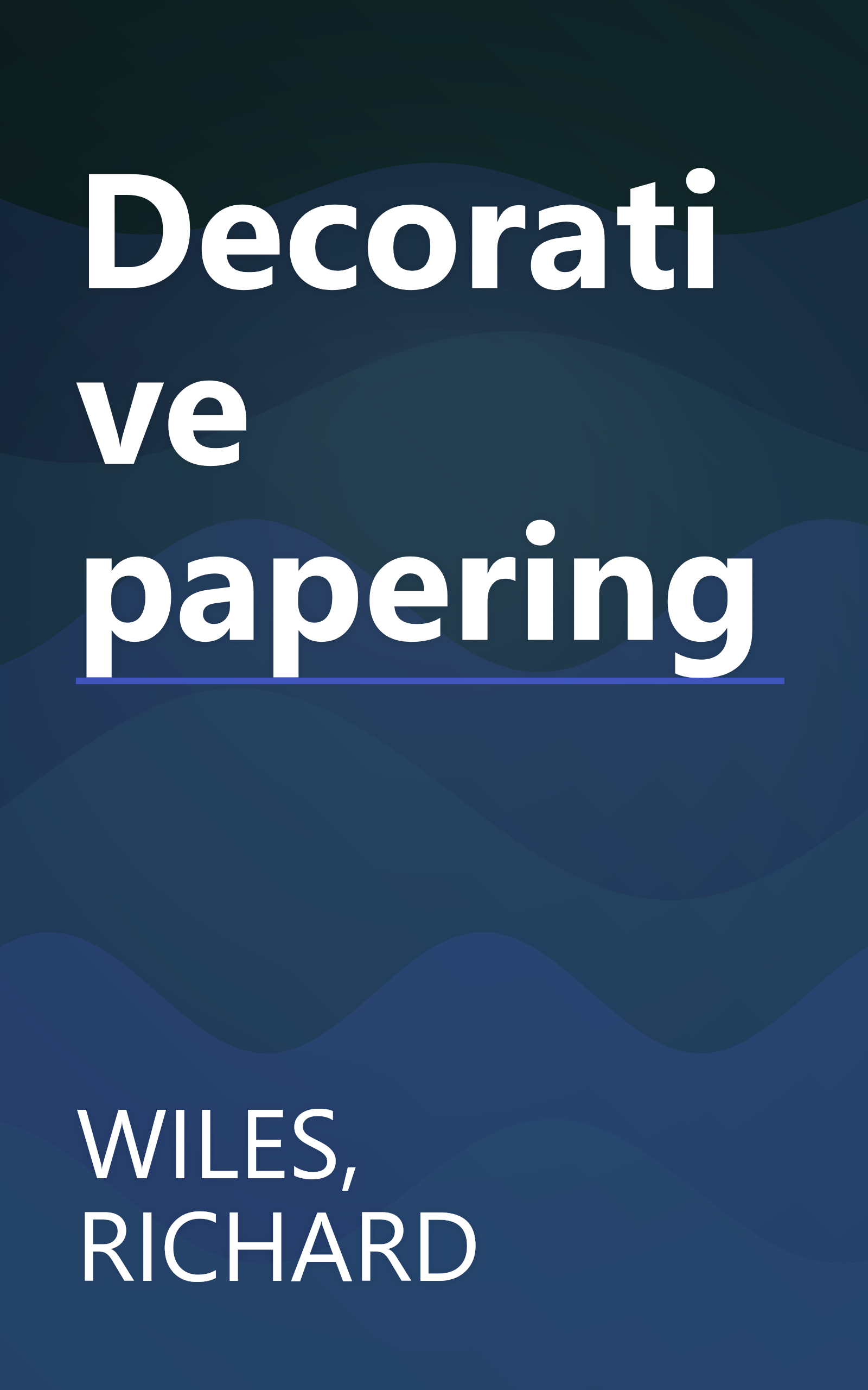 Decorative papering book cover