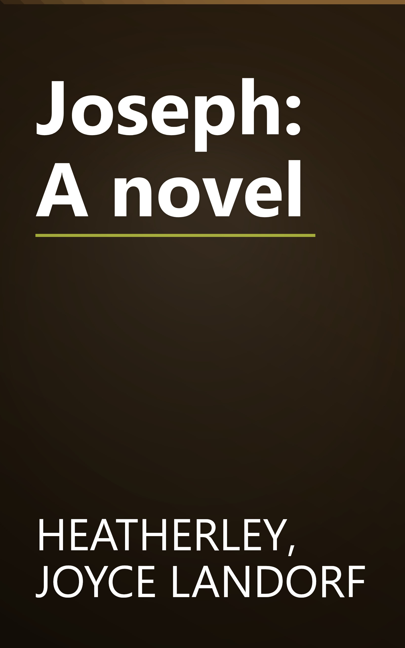 Joseph: A novel book cover