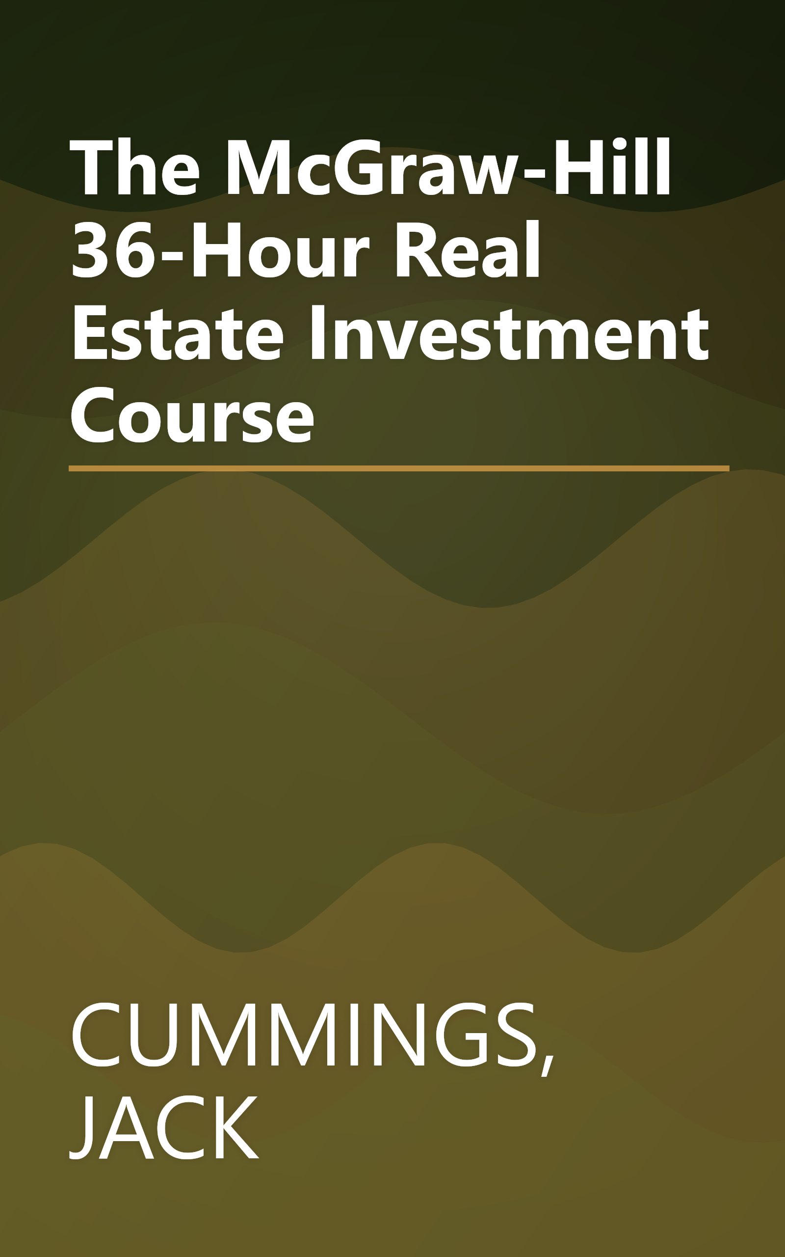 The McGraw-Hill 36-Hour Real Estate Investment Course book cover