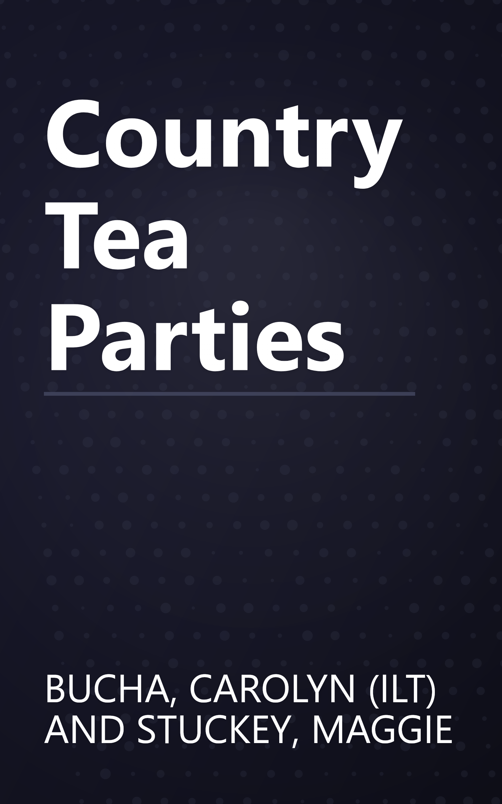 Country Tea Parties book cover