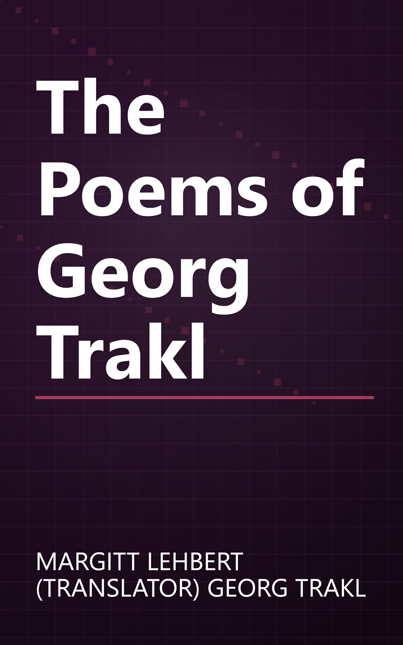 The Poems of Georg Trakl book cover