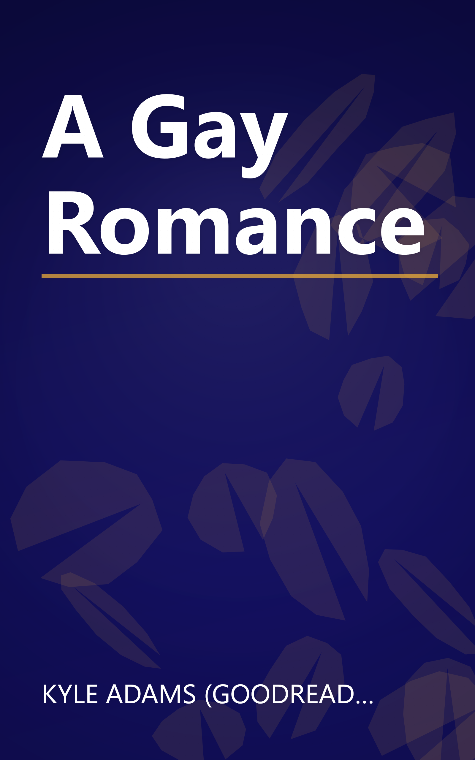 A Gay Romance book cover