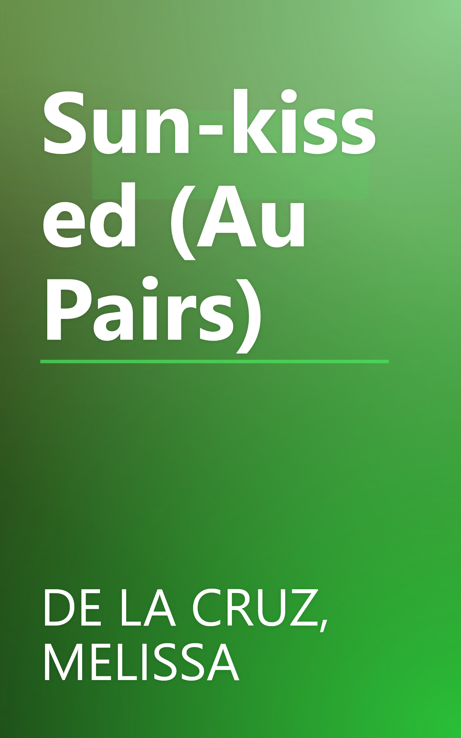 Sun-kissed (Au Pairs) book cover