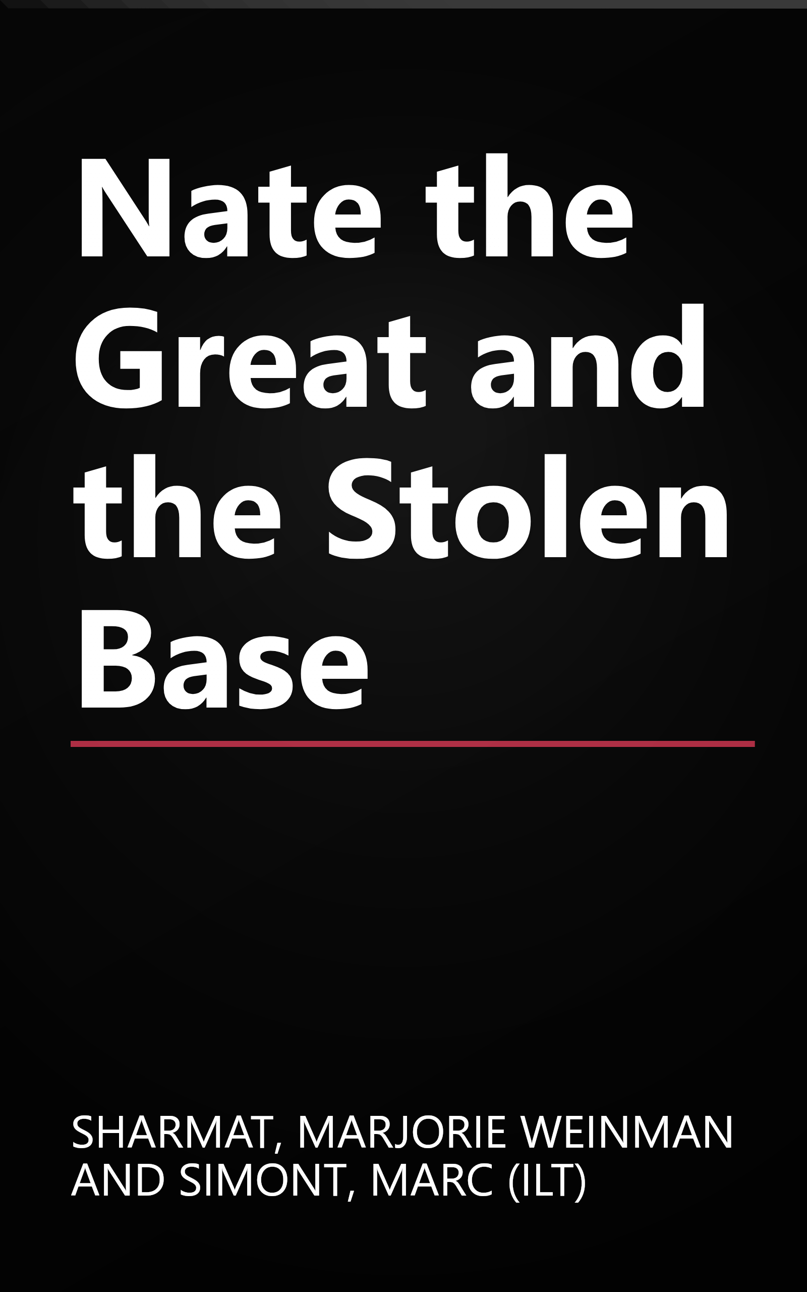 Nate the Great and the Stolen Base book cover