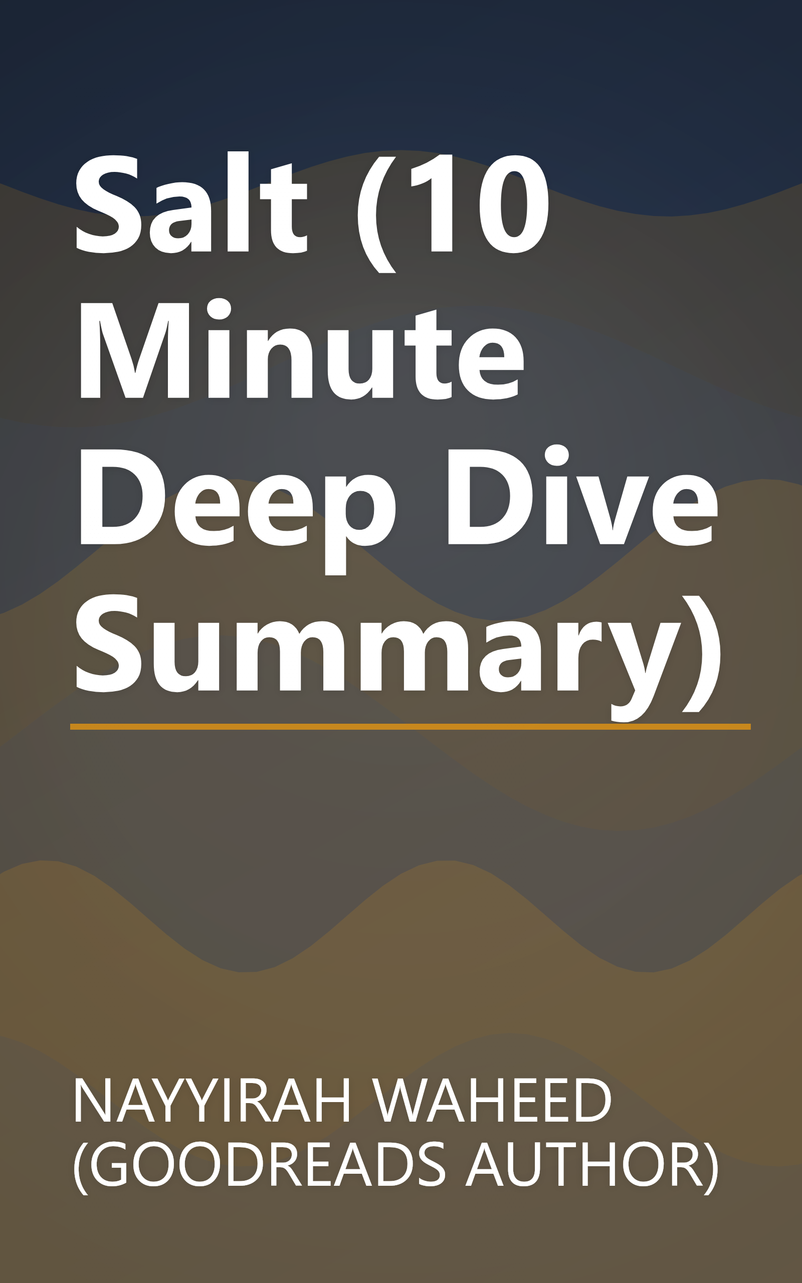 Salt (10 Minute   Deep Dive Summary) book cover