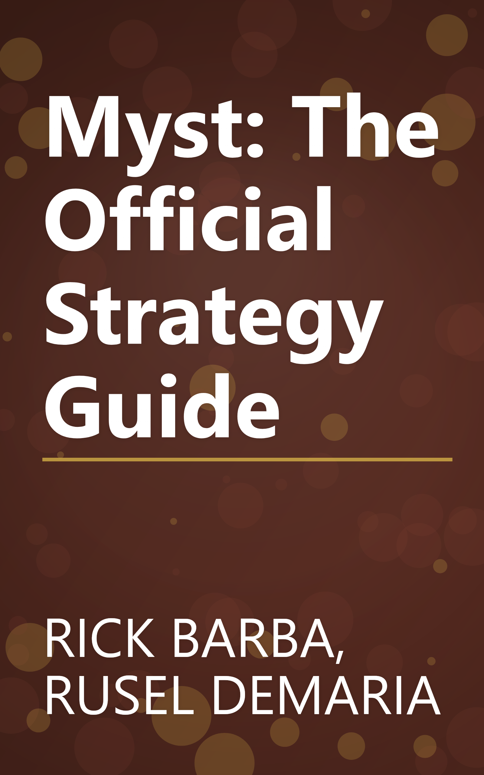Myst: The Official Strategy Guide book cover
