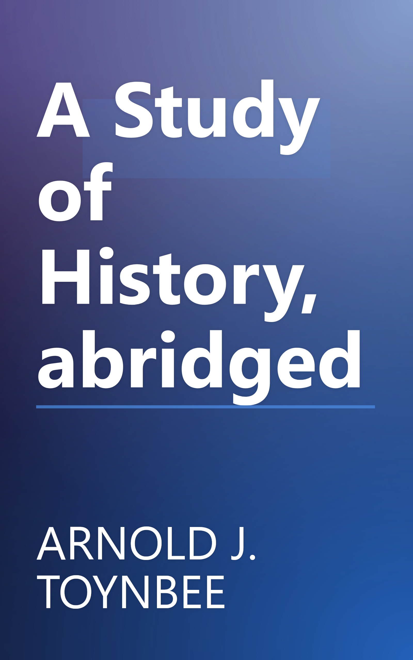 A Study of History, abridged book cover