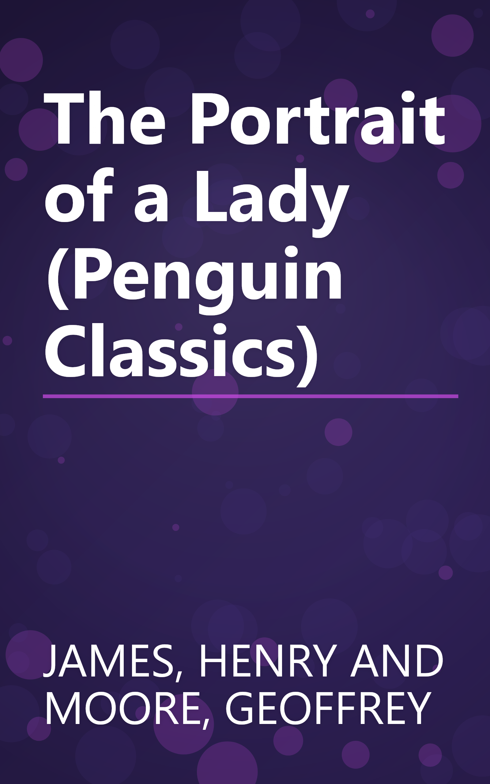 The Portrait of a Lady (Penguin Classics) book cover
