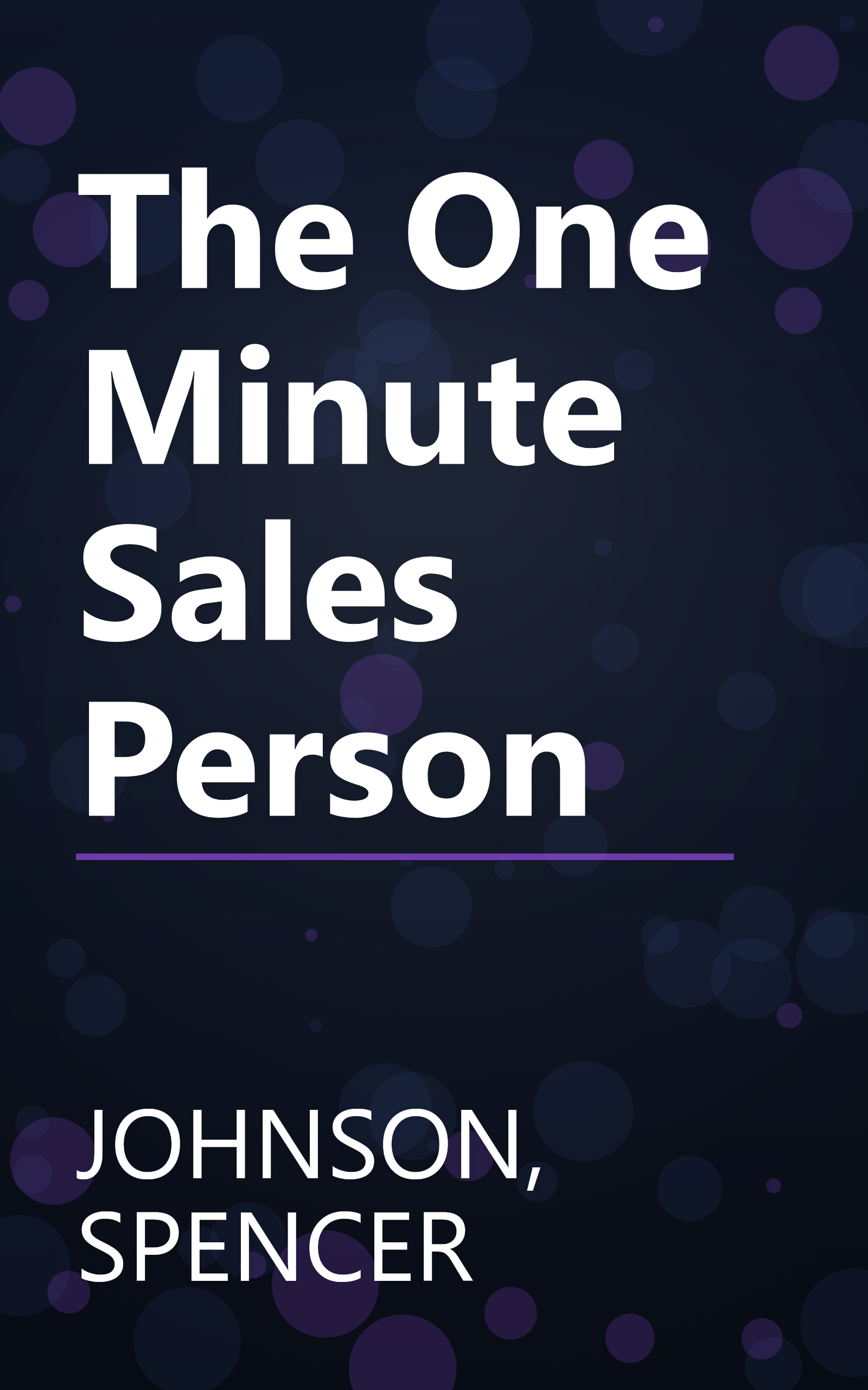 The One Minute Sales Person book cover