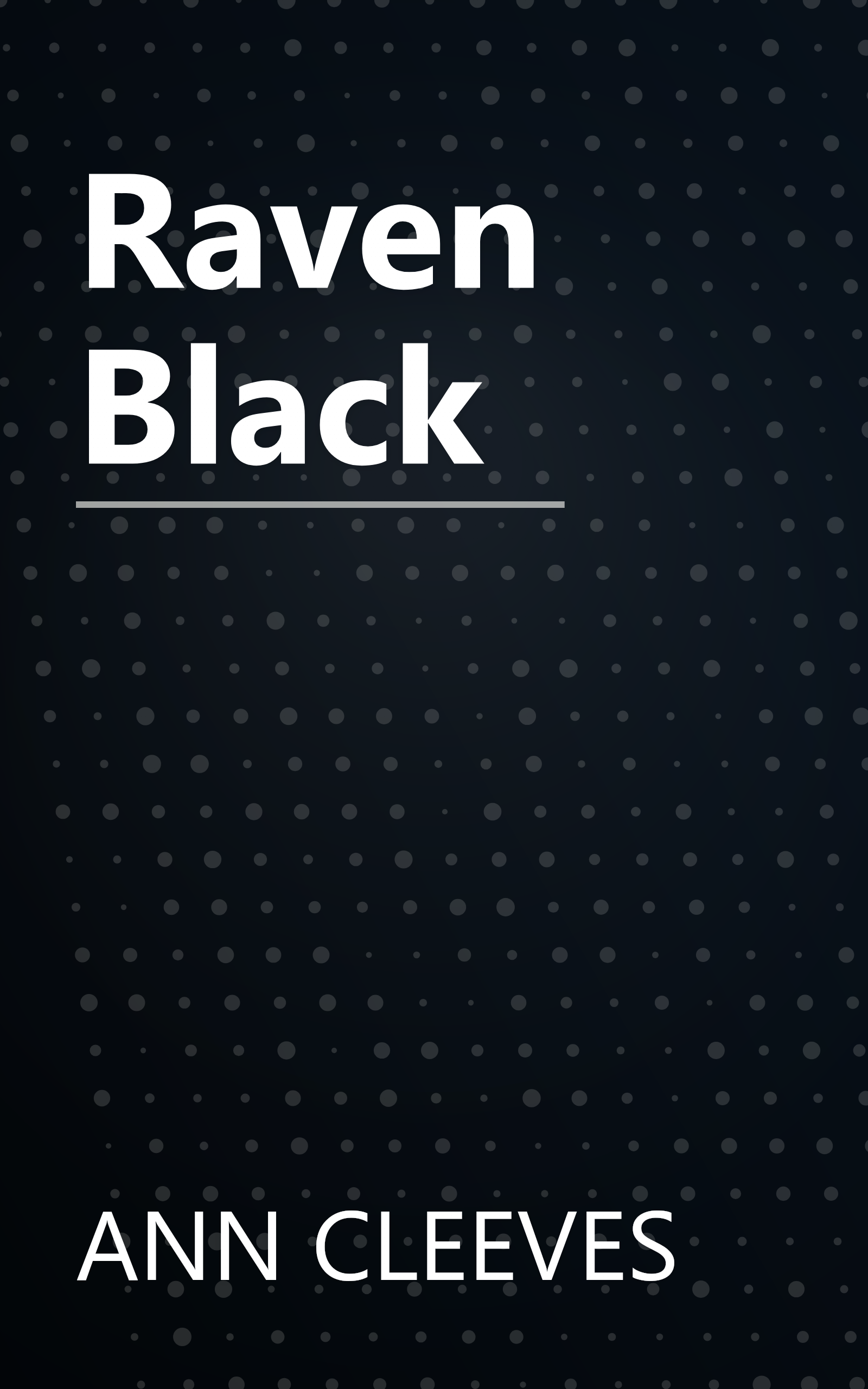 Raven Black book cover