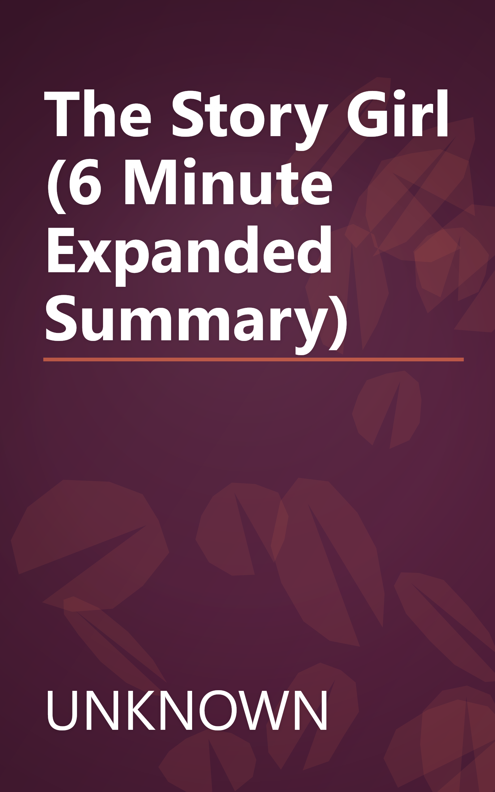 The Story Girl (6 Minute   Expanded Summary) book cover