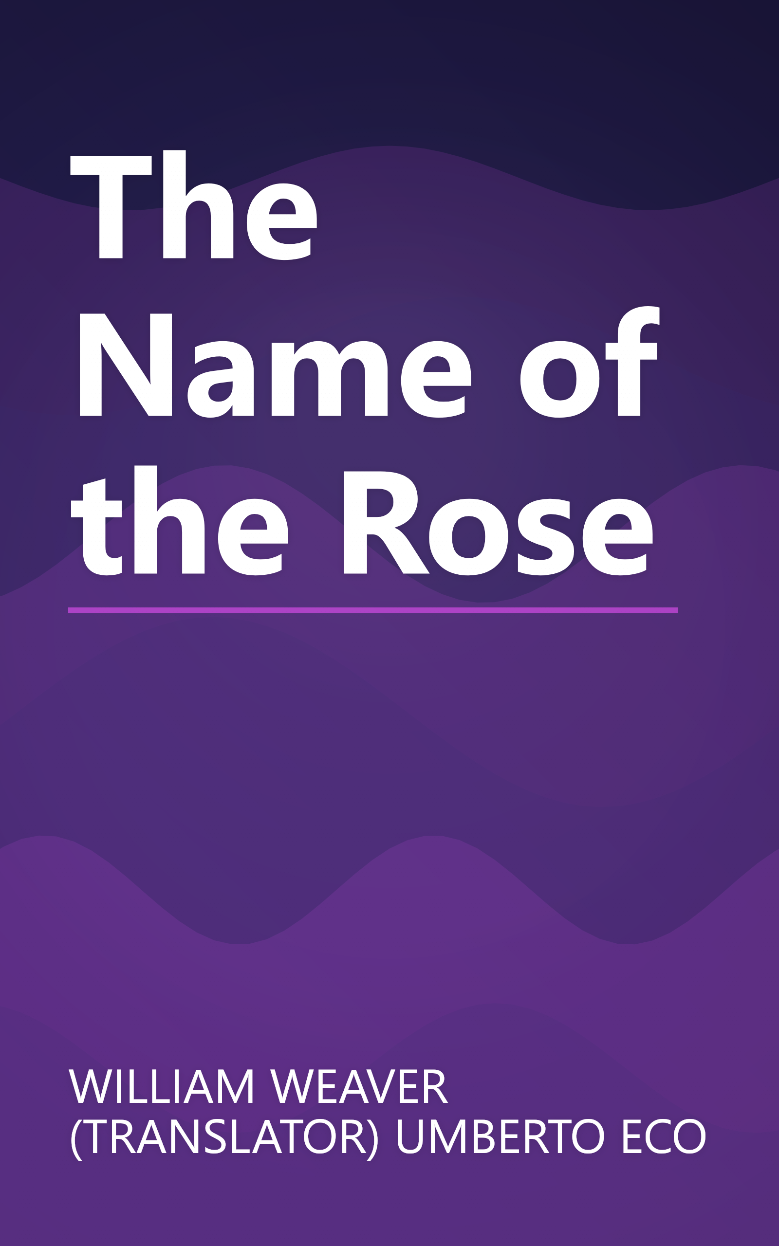 The Name of the Rose book cover