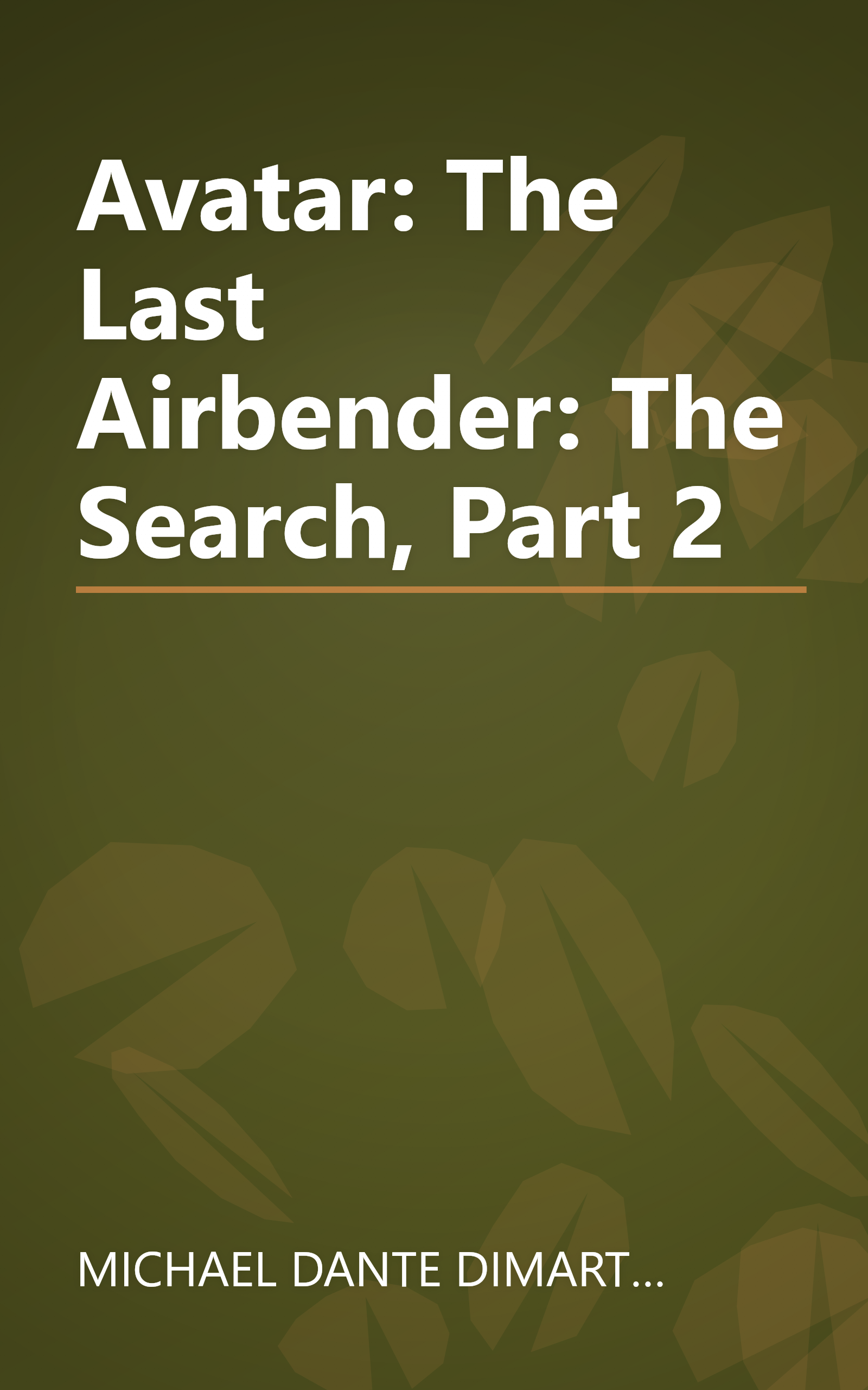 Avatar: The Last Airbender: The Search, Part 2 book cover