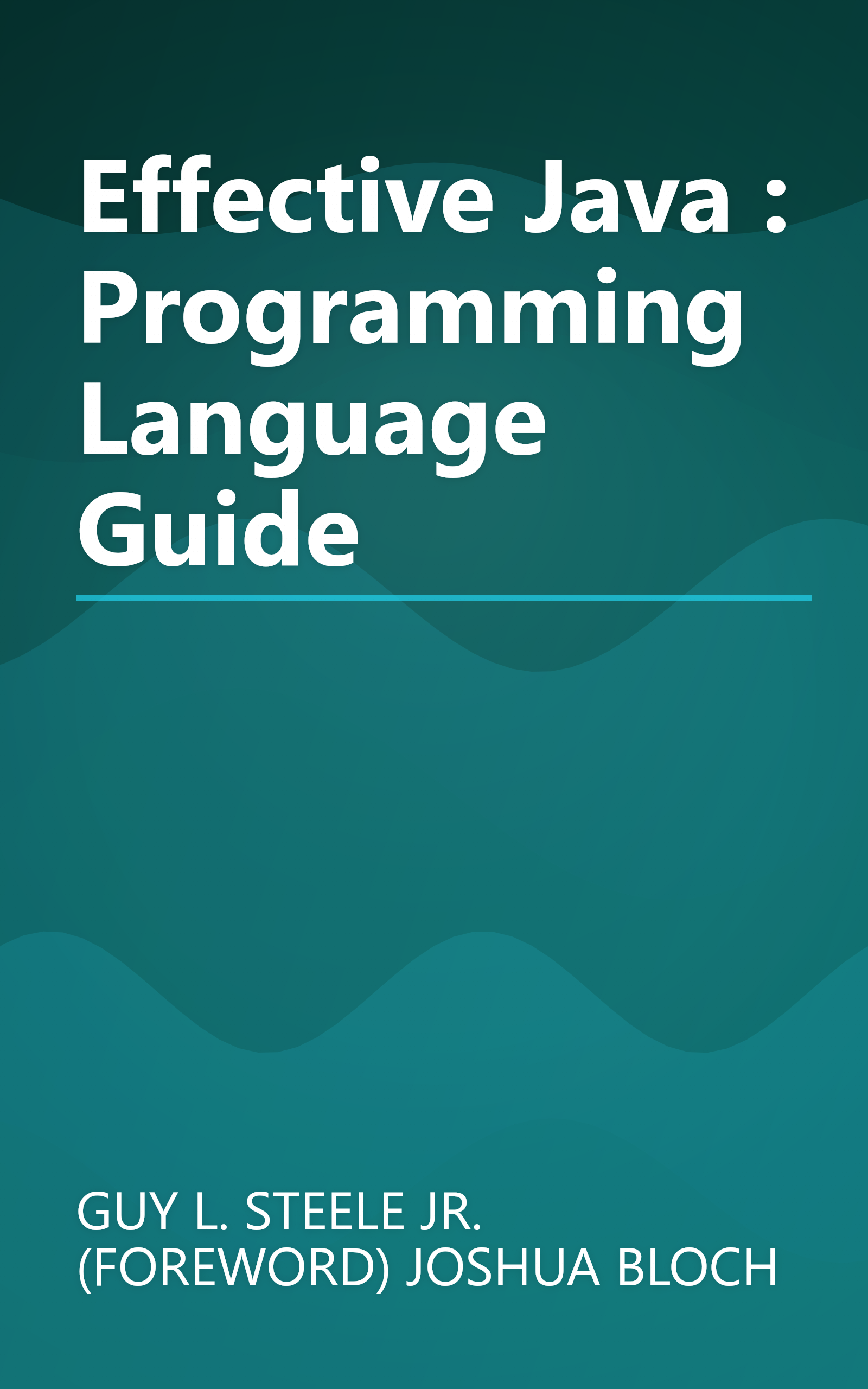 Effective Java : Programming Language Guide book cover