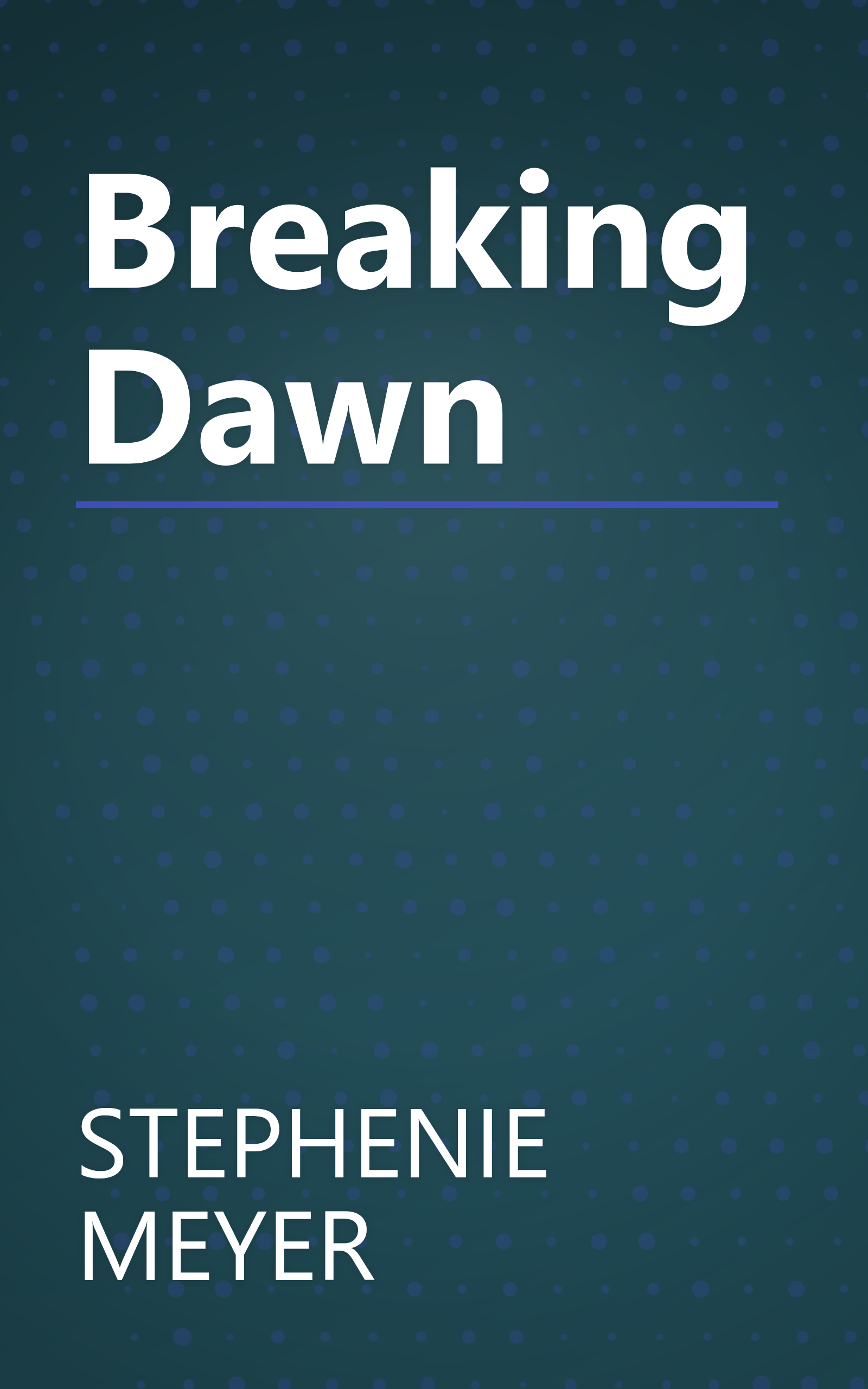 Breaking Dawn book cover